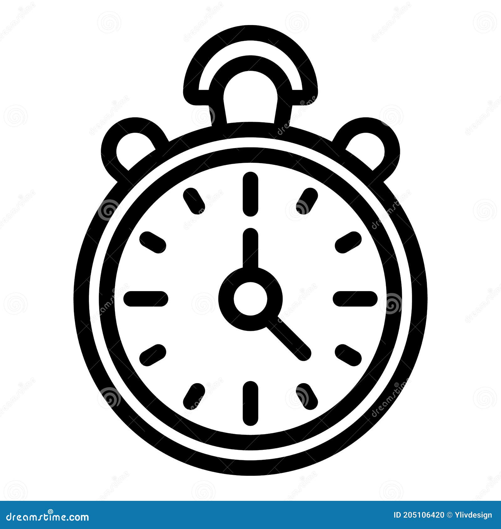 Problem Stopwatch Icon, Outline Style Stock Vector - Illustration of ...