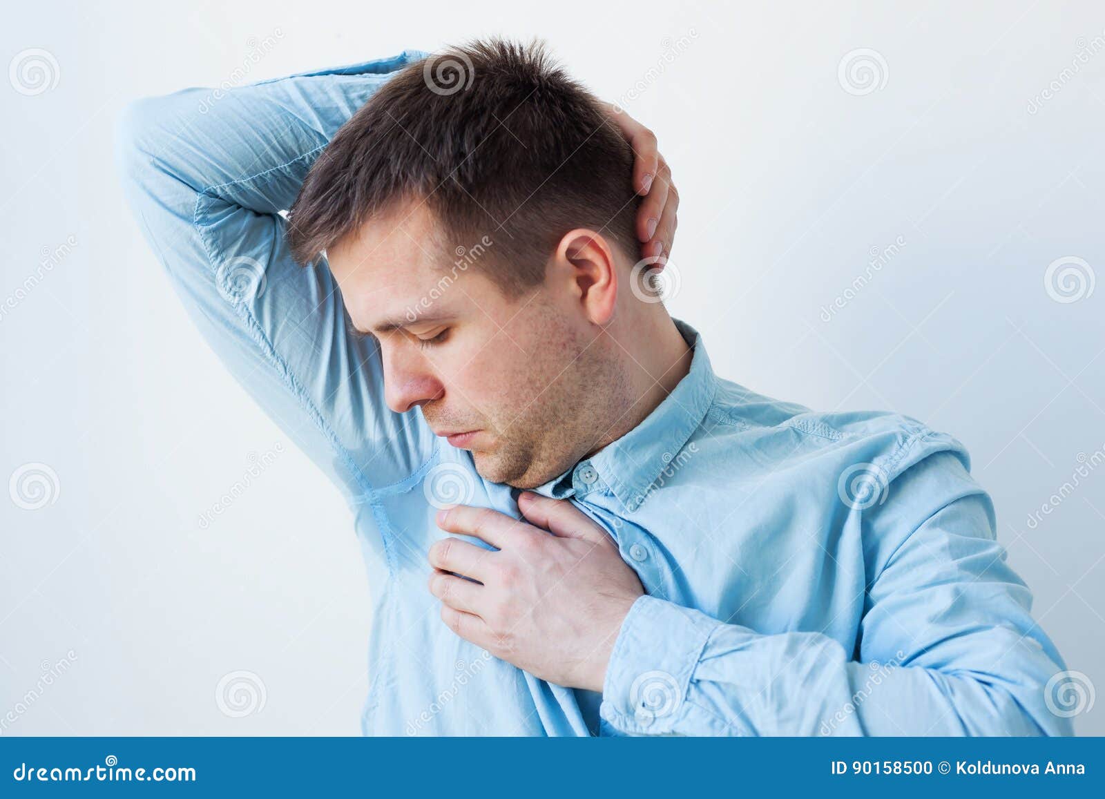 Problem with Sweating - Hyperhidrosis Stock Photo - Image of armpit ...