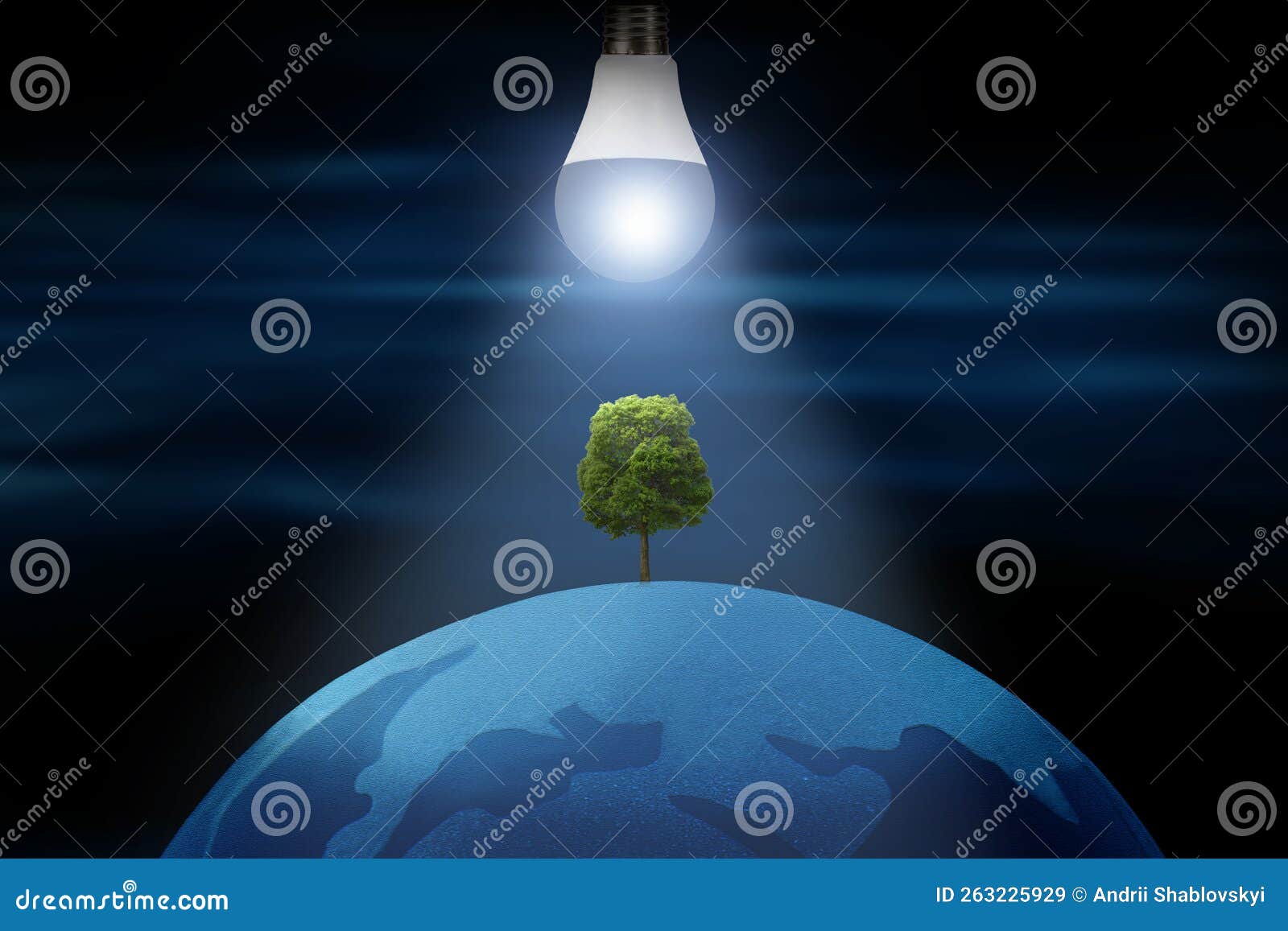 Lonely Green Tree In The Deserted Place. Erosion And Soil Degradation ... Lonely Green Tree In The Deserted Place. Erosion And Soil Degradation ...