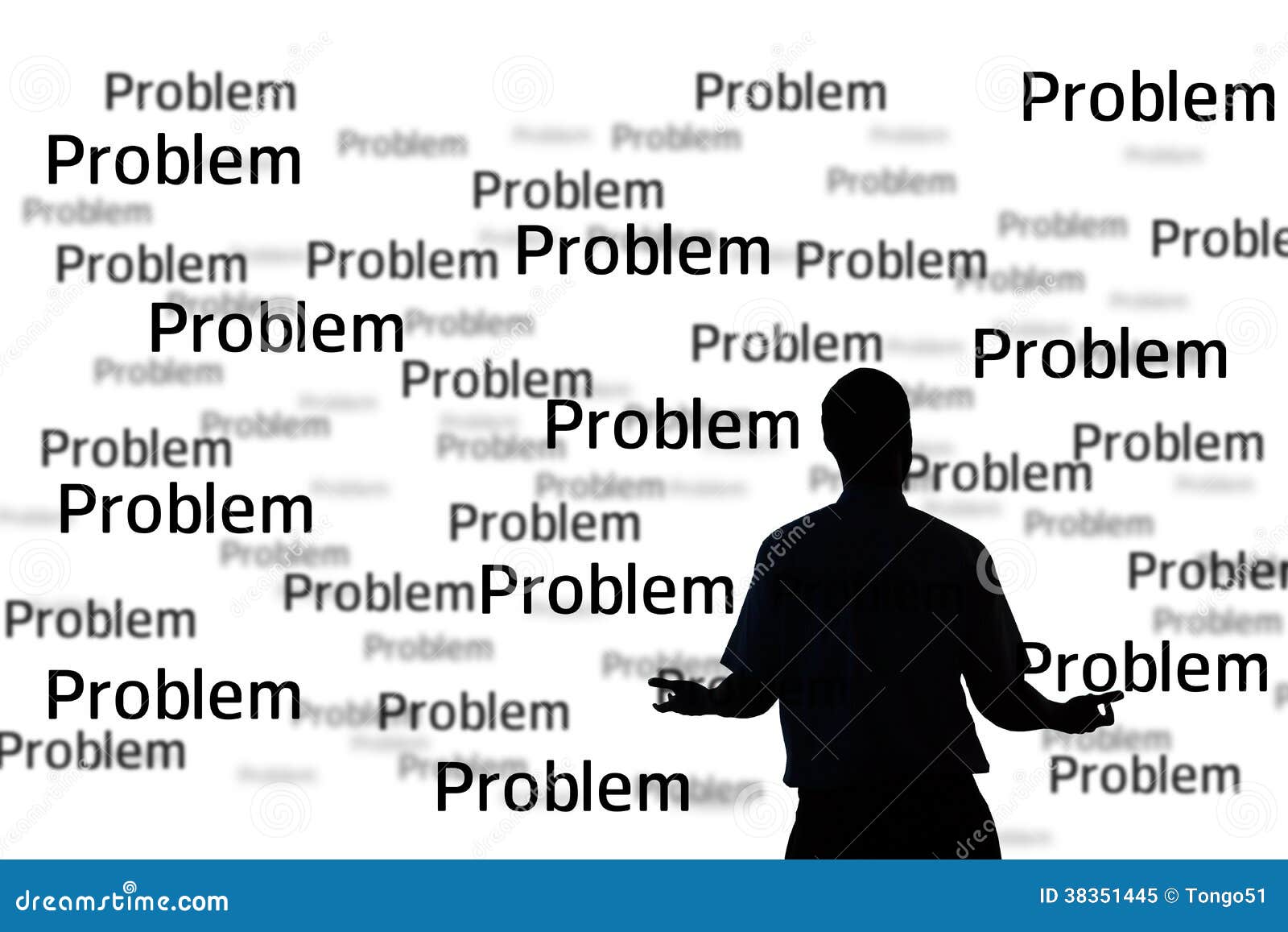 Problema imagen de archivo. Imagen de inteligencia, persona - 38351445