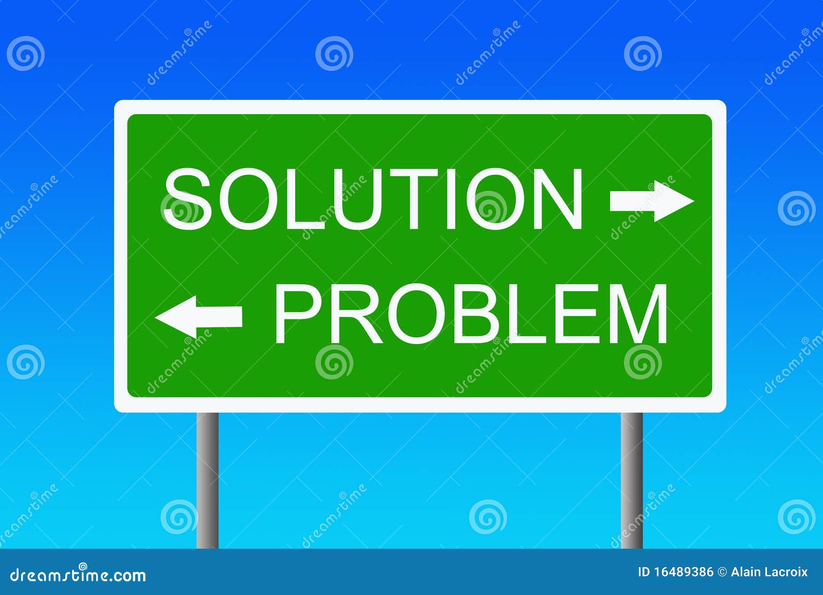 Problema y solución stock de ilustración. Ilustración de idea - 16489386