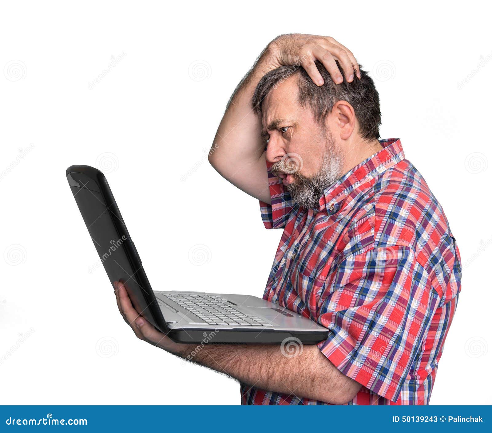 Probleme mit Computer stockbild. Bild von geschäft, mann - 50139243