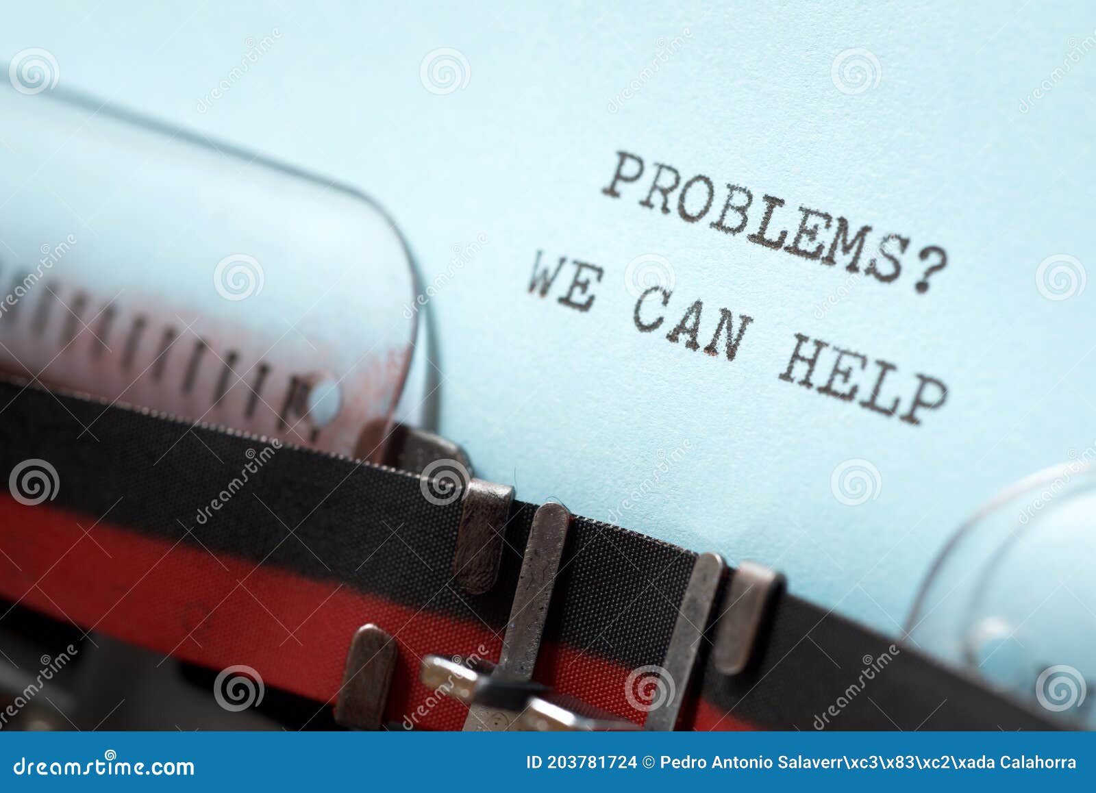 Problems? we can help stock photo. Image of conceptual - 203781724