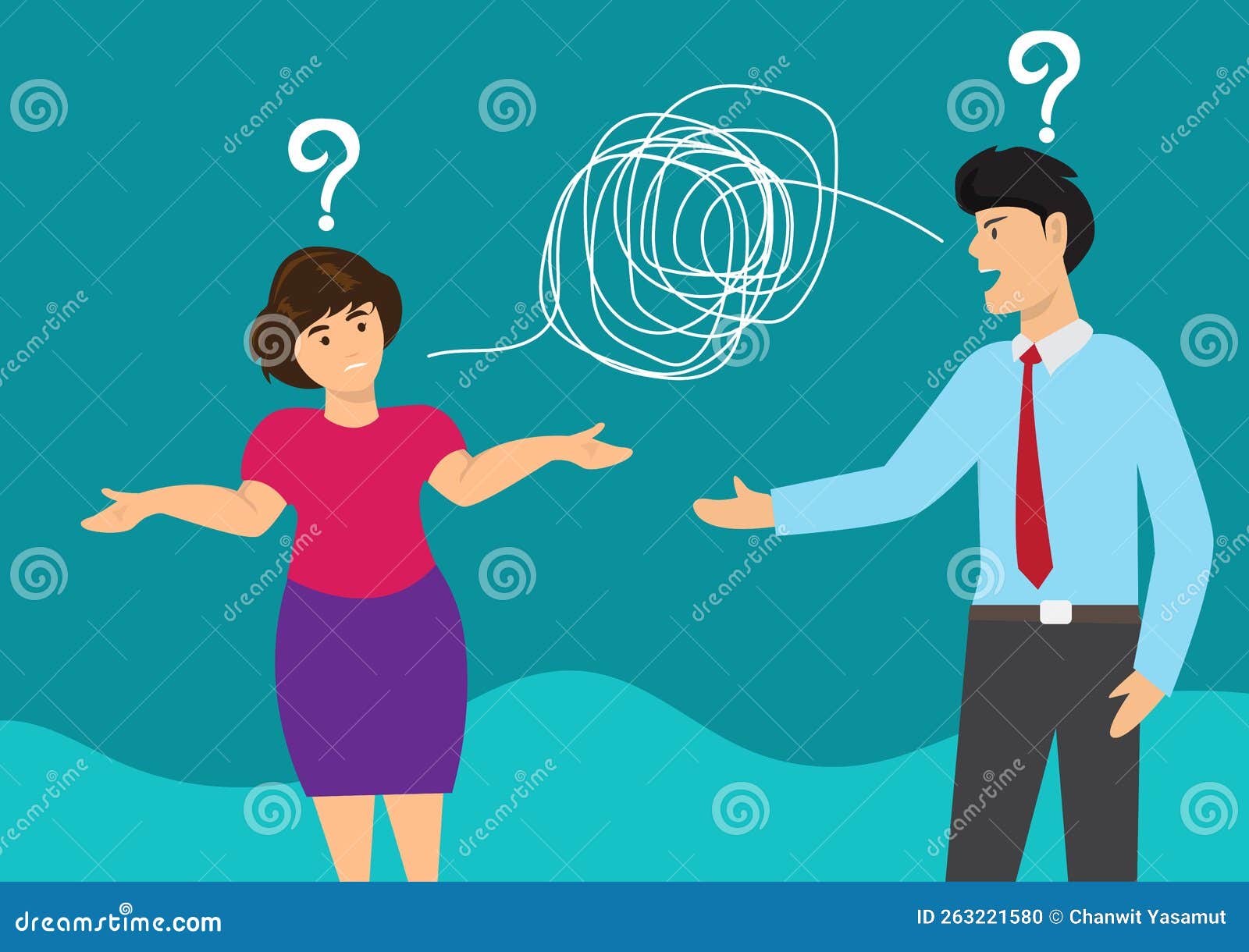 Problems in Communication Concept, Misunderstanding Create Confusion in ...