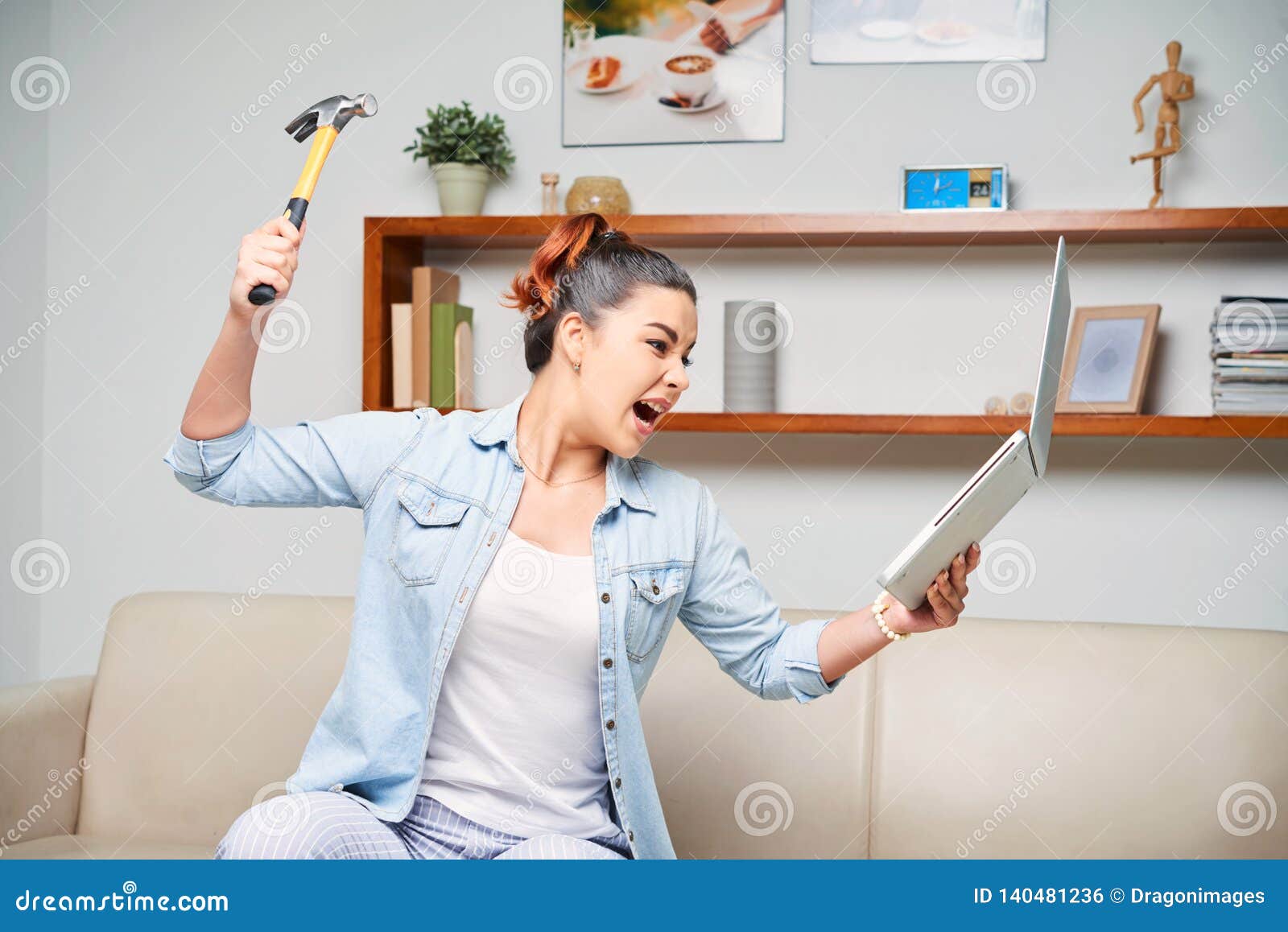 Problems with computer stock photo. Image of people - 140481236