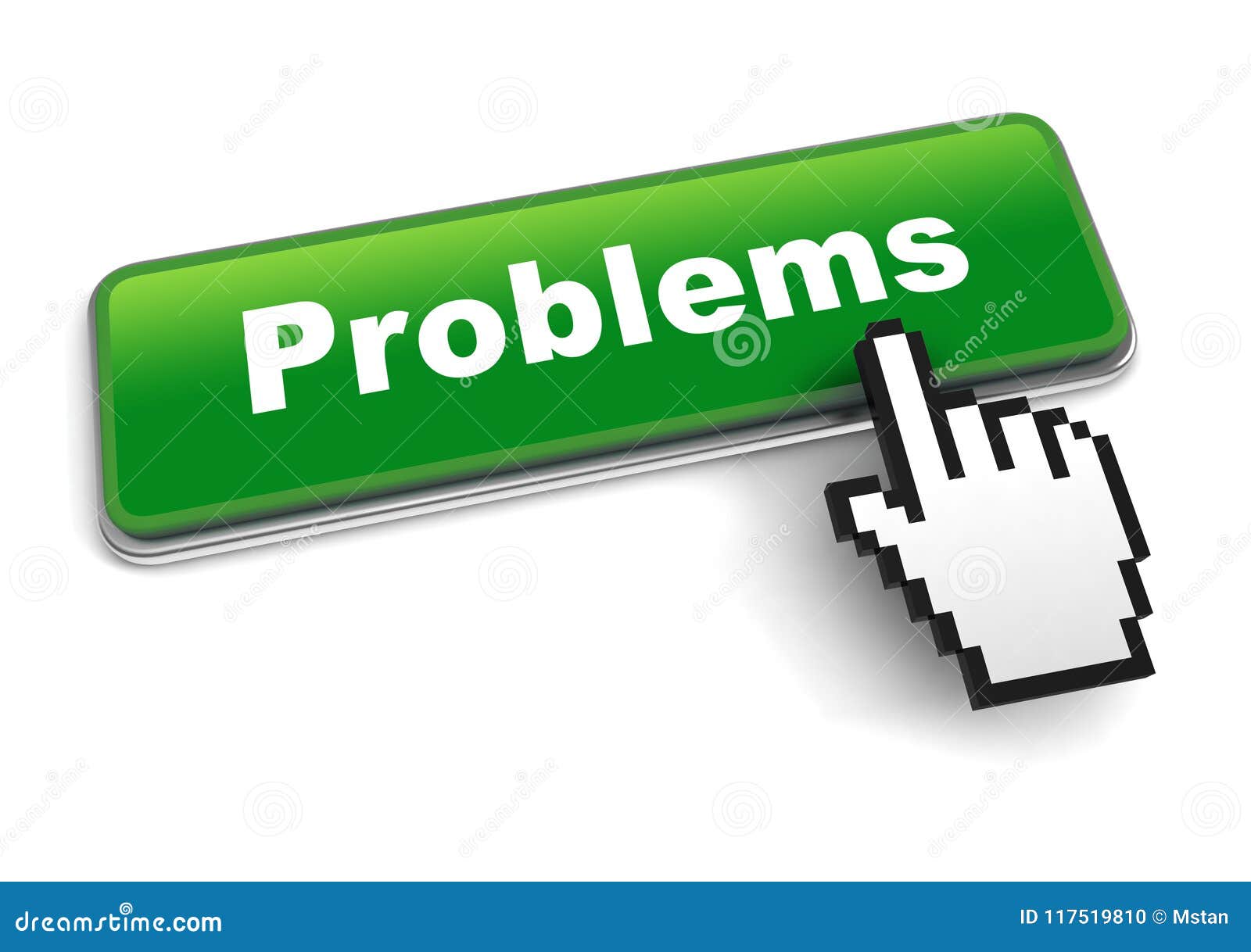Problems Concept 3d Illustration Isolated Stock Illustration ...