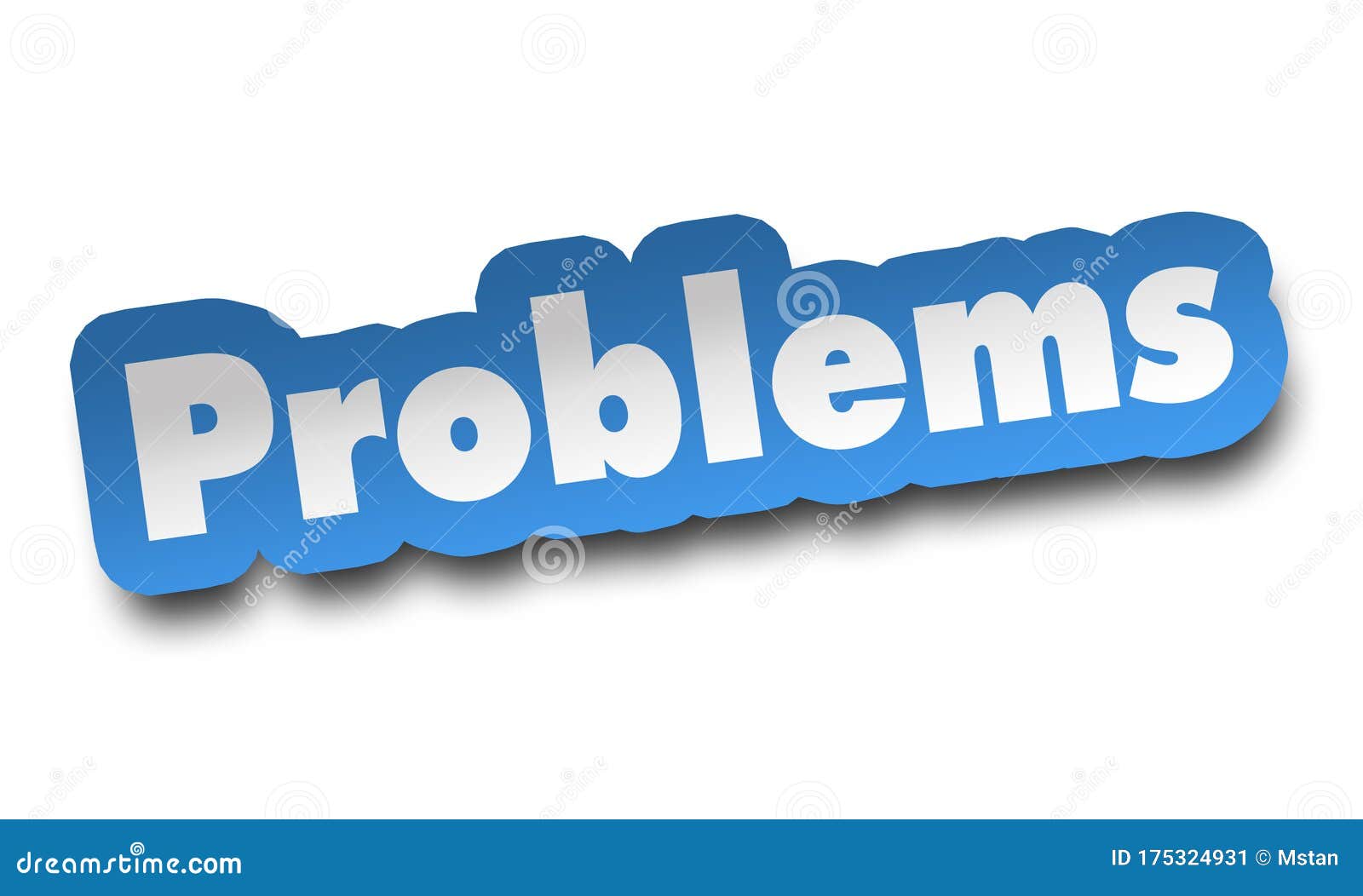 Problems Concept 3d Illustration Isolated Stock Illustration ...