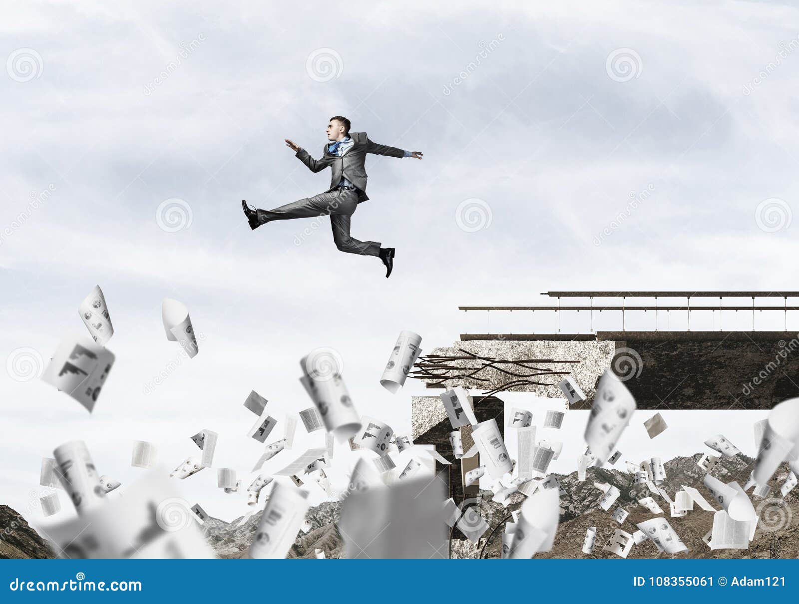 Problems and Difficulties Overcoming Concept. Stock Image - Image of ...
