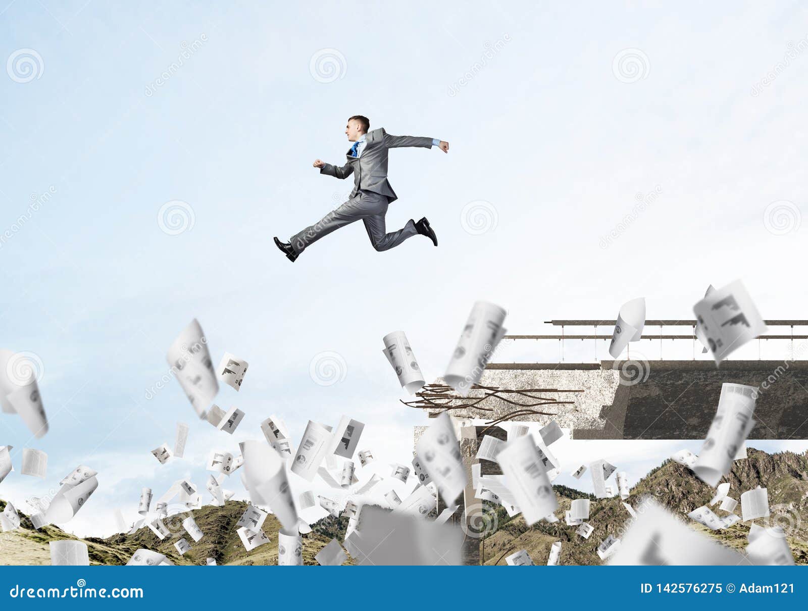 Problems and Difficulties Overcoming Concept. Stock Image - Image of ...