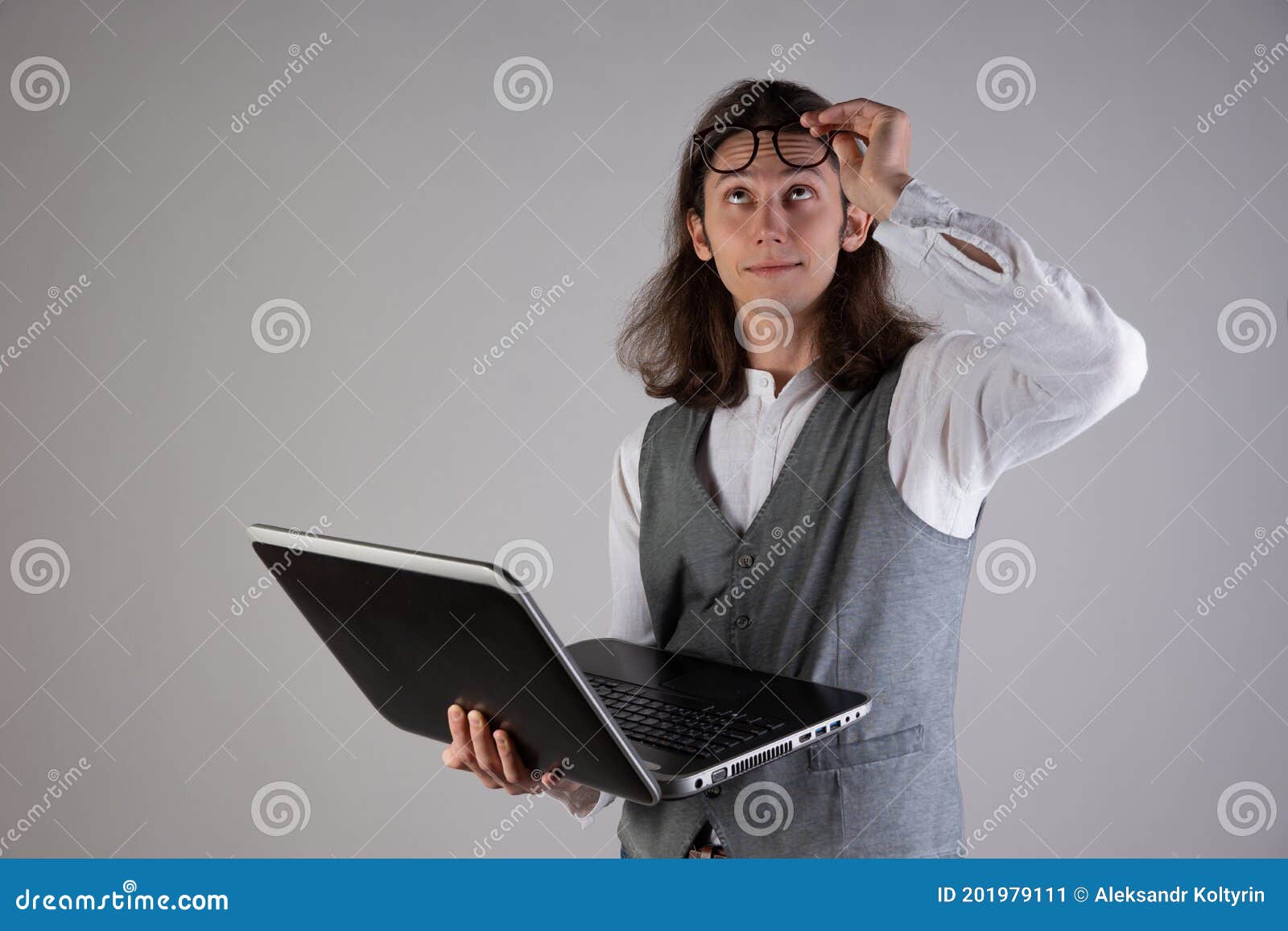 Problems with Equipment, Computer Failure. Service for a Laptop Stock ...