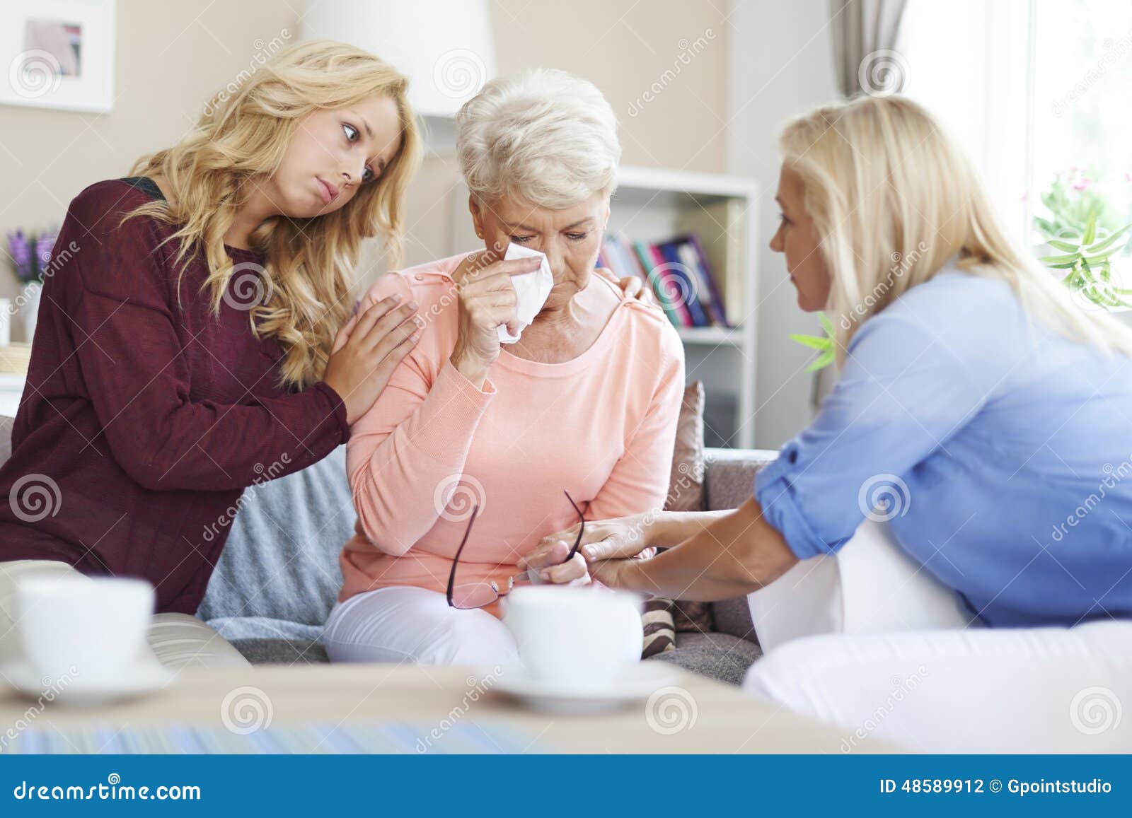 Problems in family stock photo. Image of helping, grief - 48589912