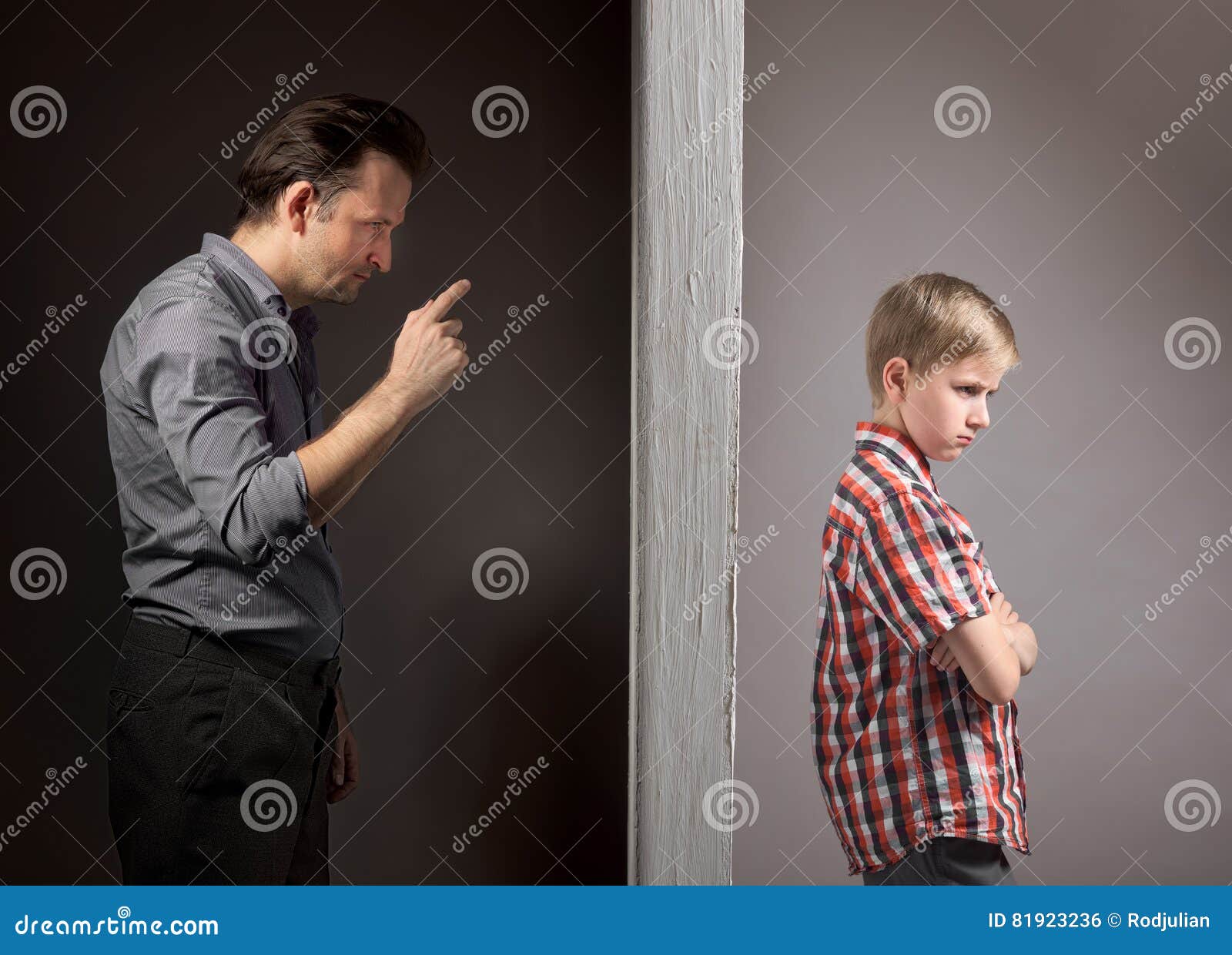 Problems between Father and Son Stock Photo - Image of fight, angry ...
