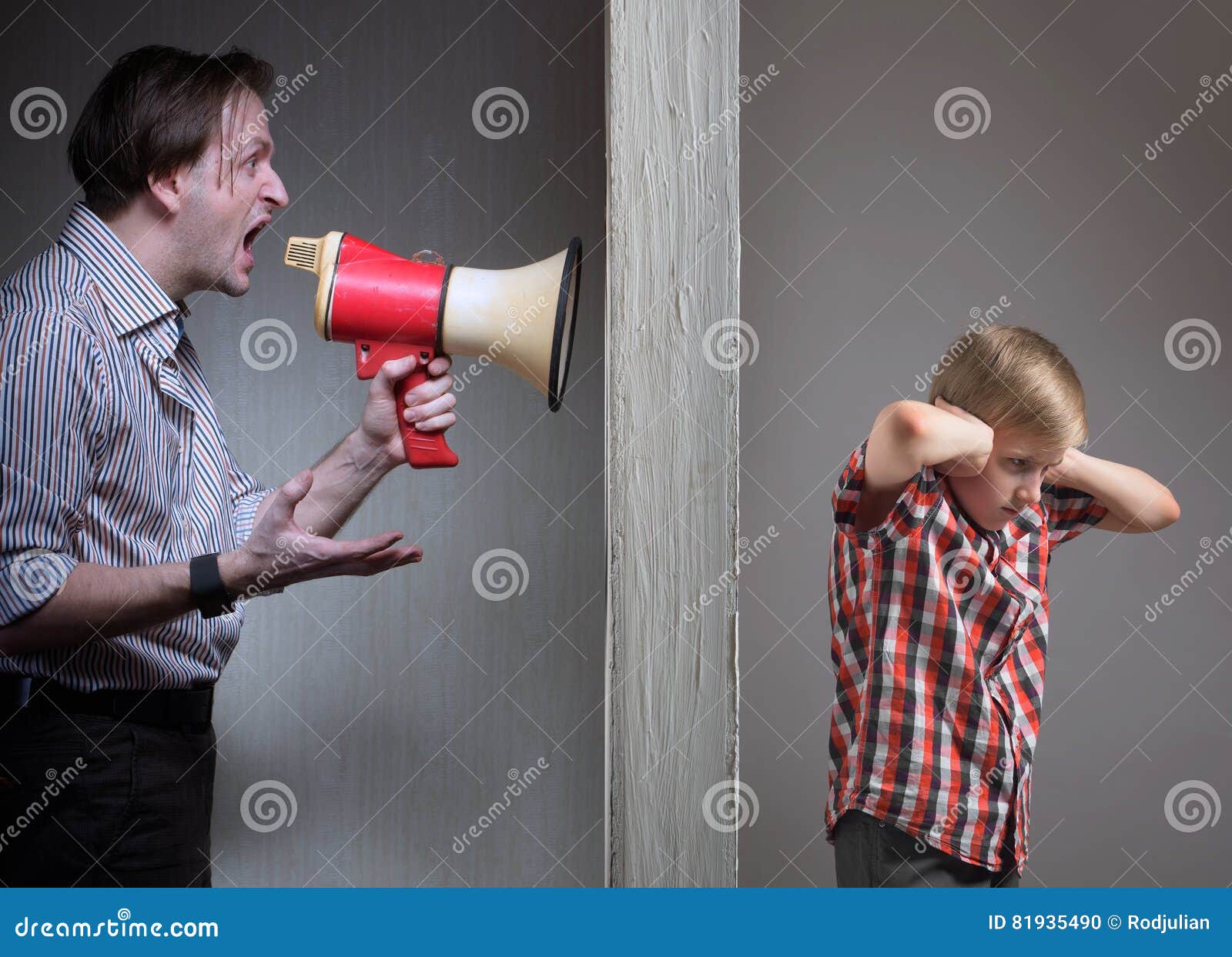 Problems between Father and Son Stock Photo - Image of human, negative ...