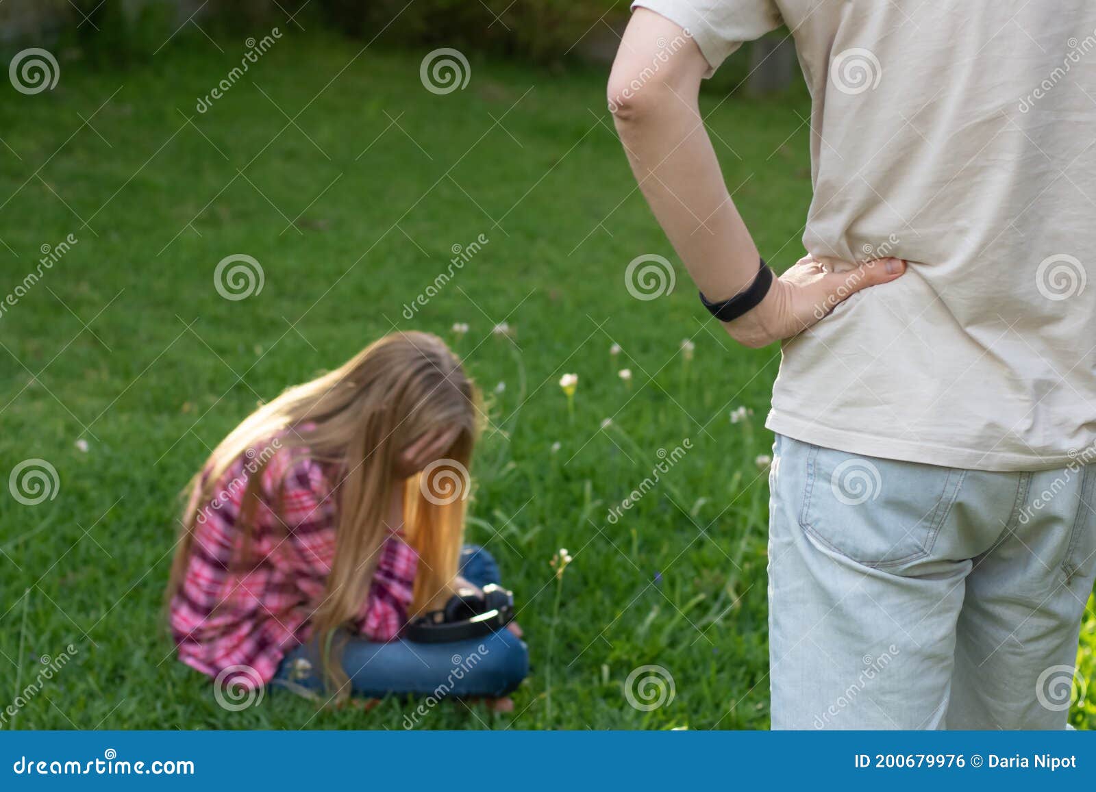 Problems between Generations Concept. Father Argue with Teenage ...