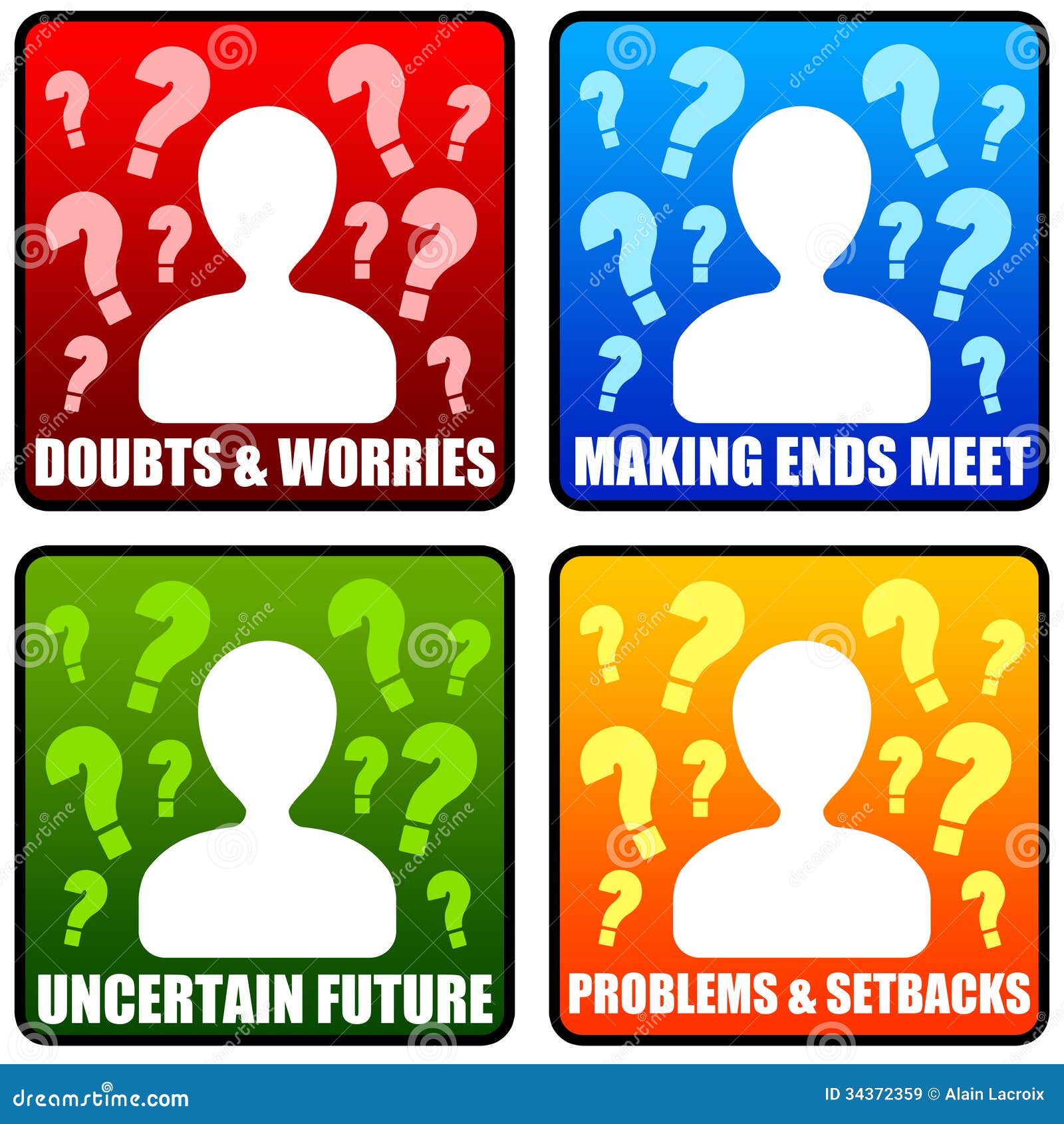 Worrying And Hardship In Life - Pictured By Word Worrying As A Heavy ...