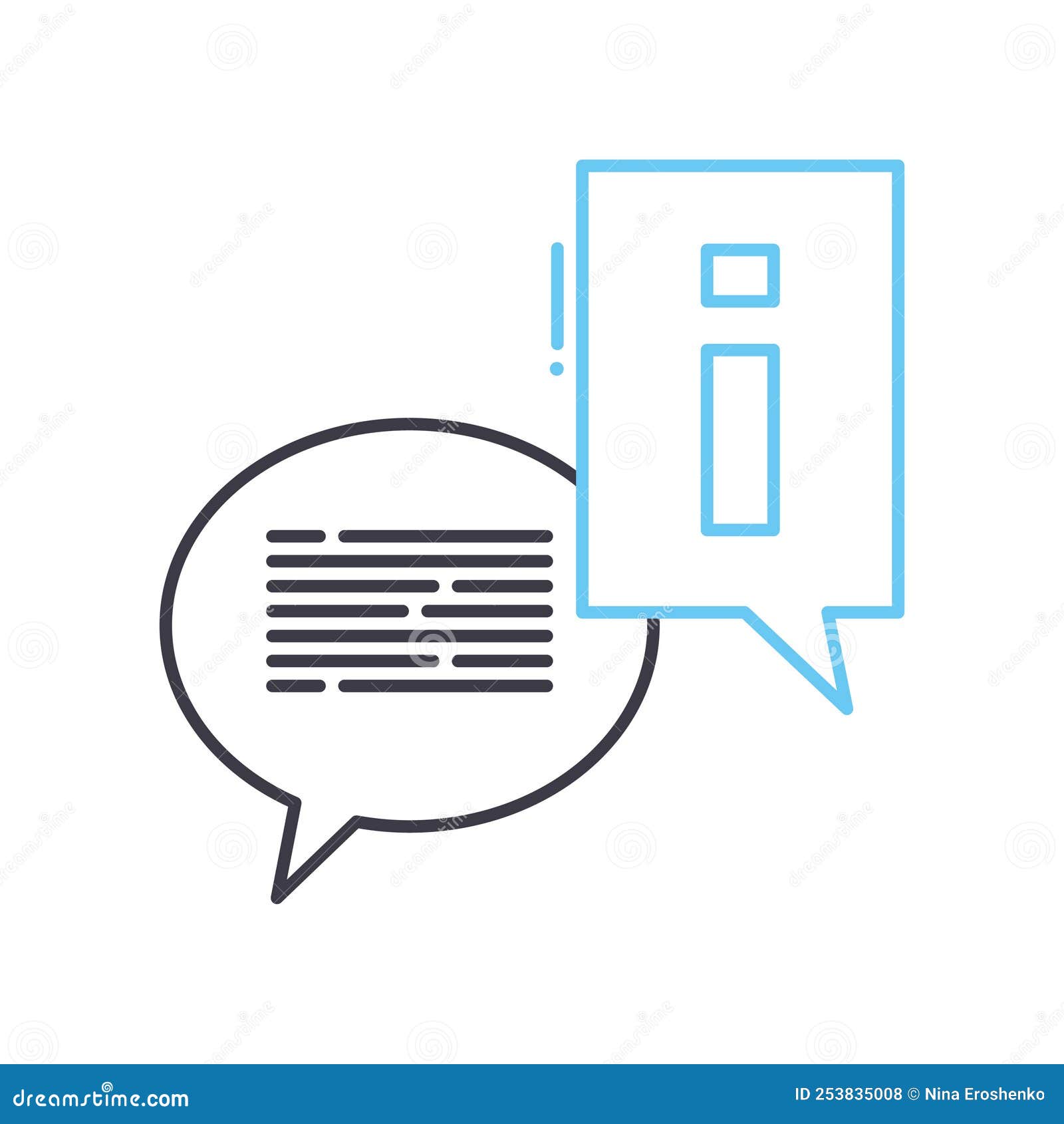 Problems Line Icon, Outline Symbol, Vector Illustration, Concept Sign ...