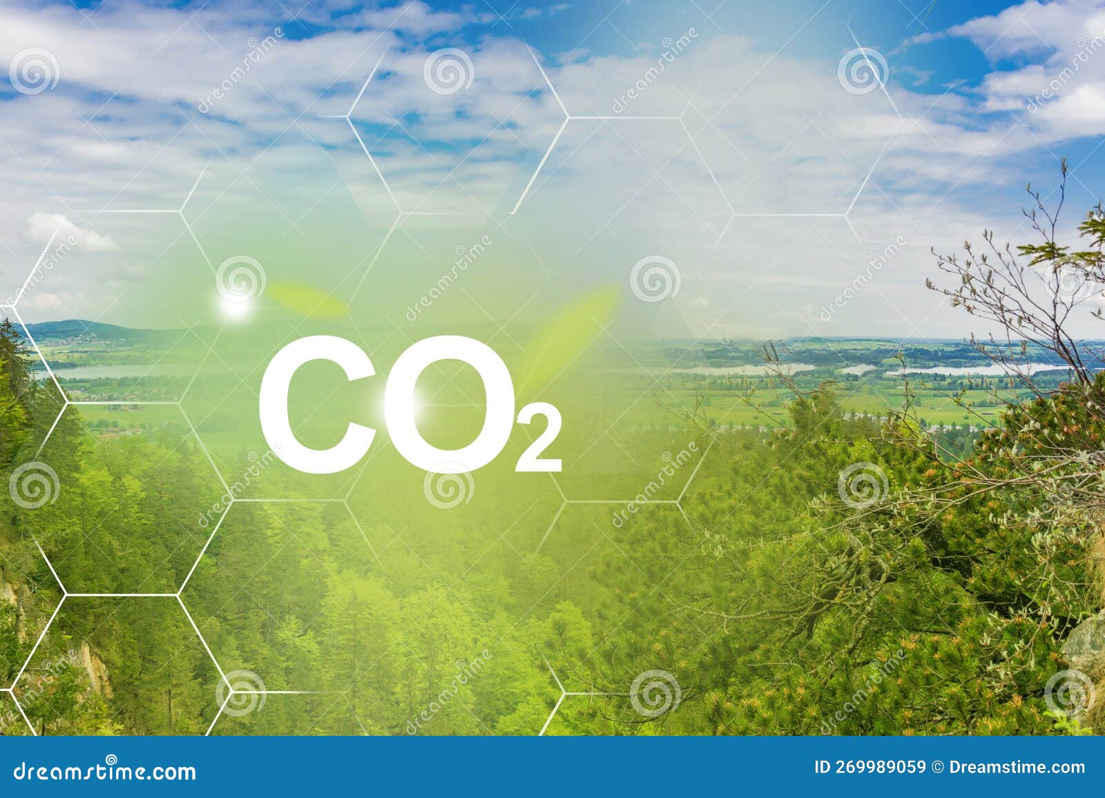 Problems and Solutions of CO2 Emission. Stock Image - Image of absorb ...
