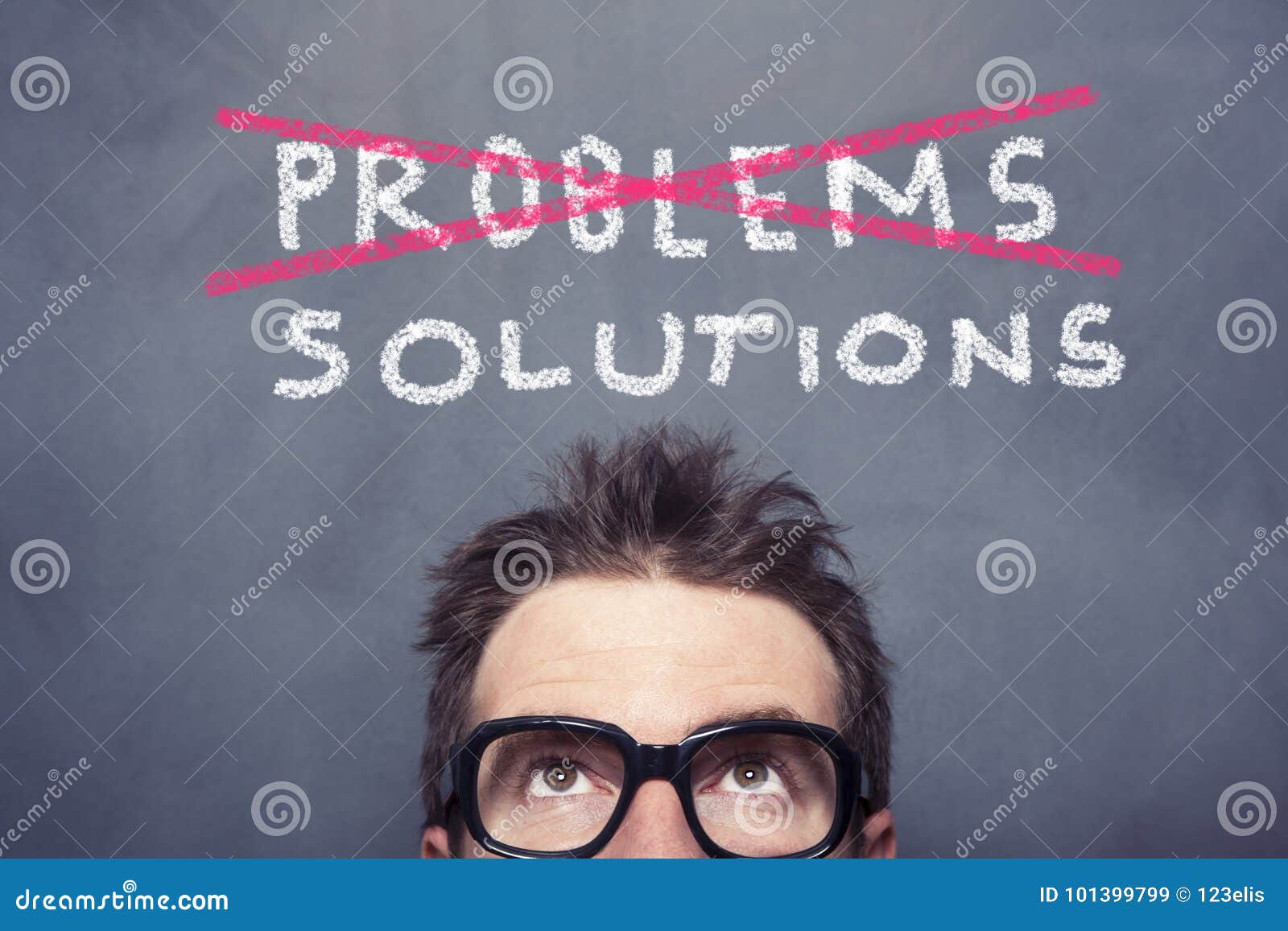 Problems and Solutions stock image. Image of horizontal - 101399799