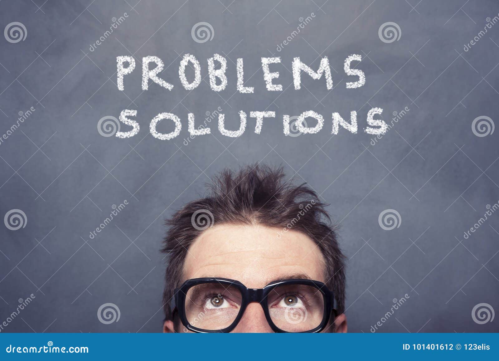 Problems and Solutions stock photo. Image of drawing - 101401612