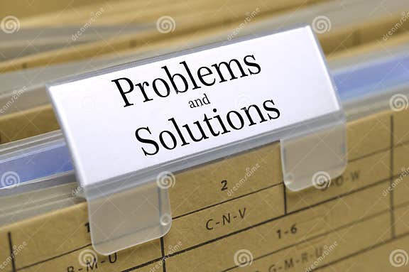 Problems and solutions stock image. Image of complaint - 50654719