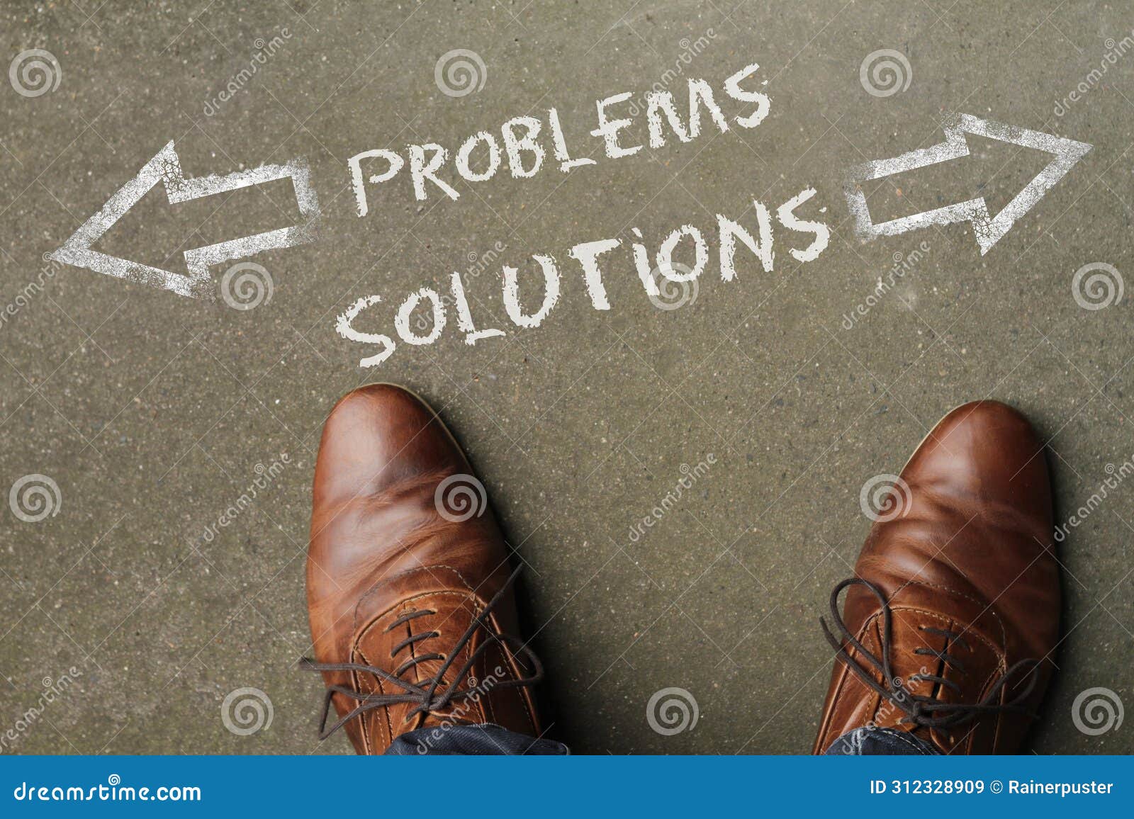 Problems and Solutions Written on the Floor with Arrows Pointing in ...