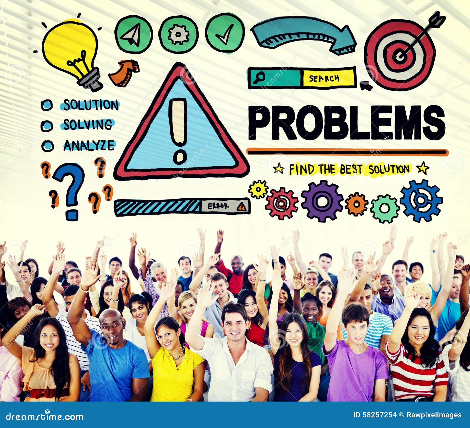 Problems Trouble Difficulty Failure Challenge Concept Stock Photo ...