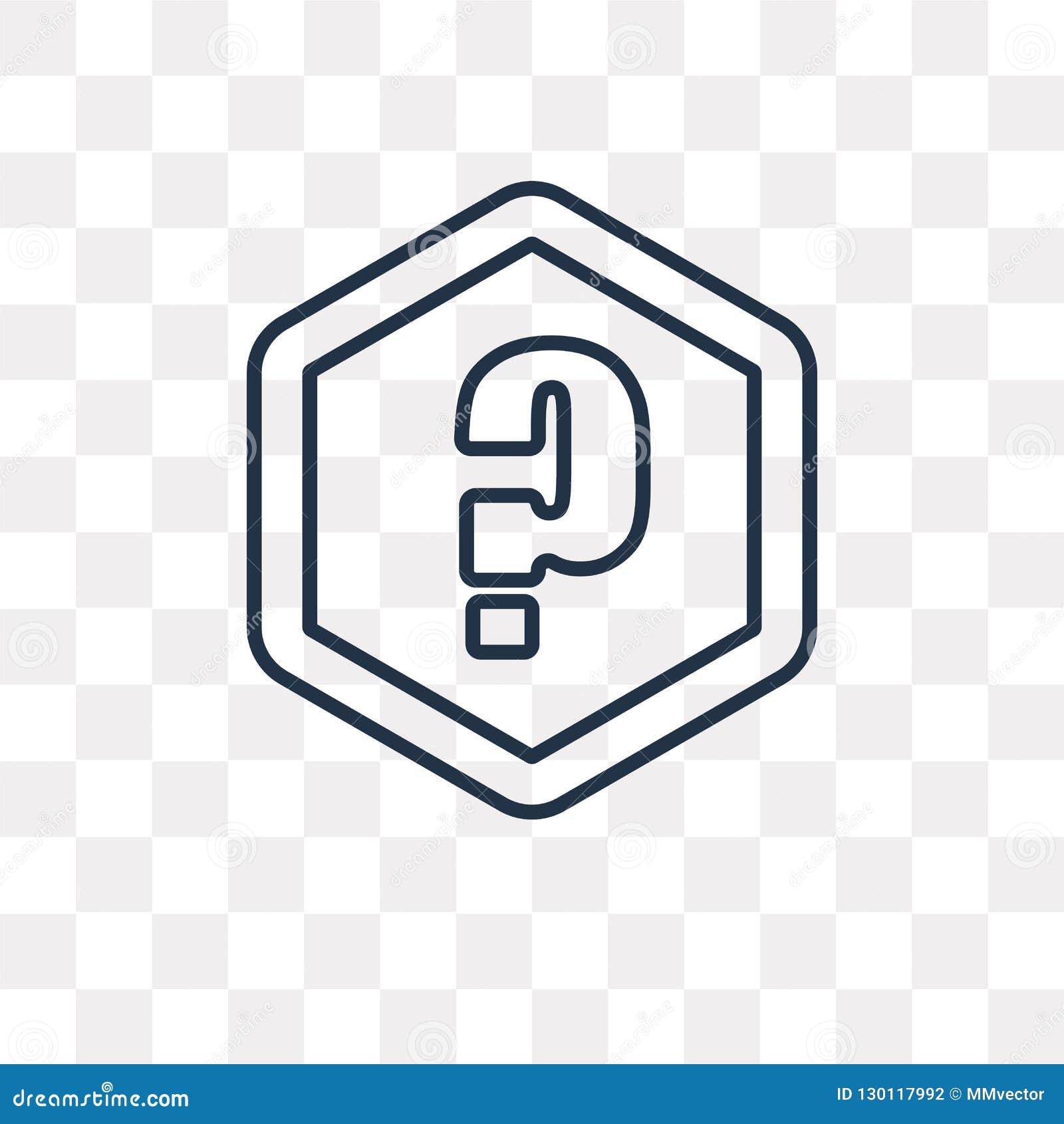 Problems Vector Icon Isolated on Transparent Background, Linear Stock ...