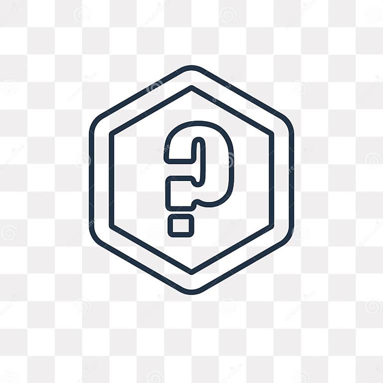 Problems Vector Icon Isolated on Transparent Background, Linear Stock ...