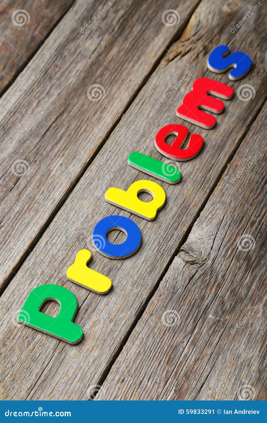 Problems word stock image. Image of message, colour, education - 59833291