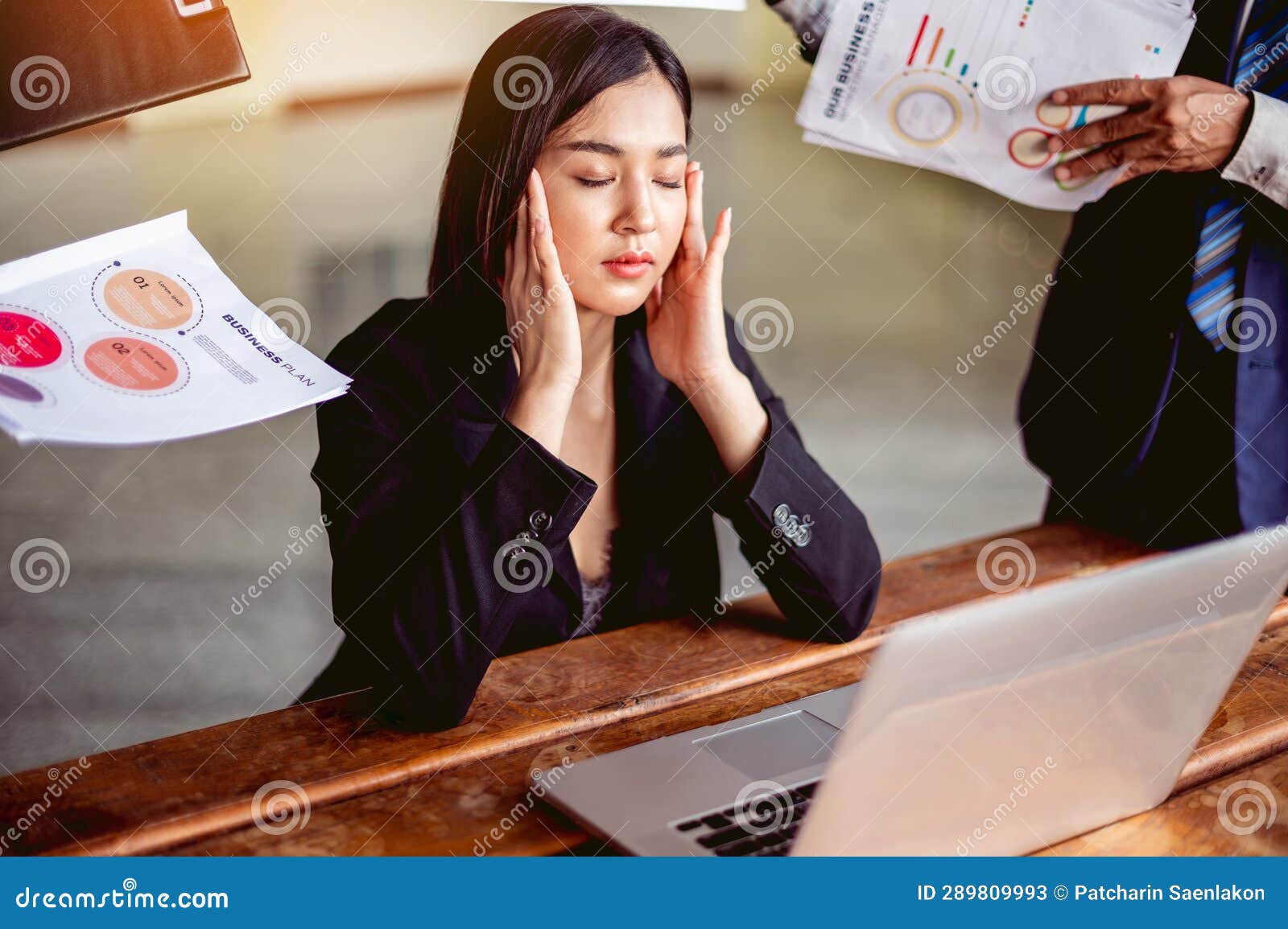 Problems from Work, a Lot of Work, Heavy Work, Emotional Stress Take ...