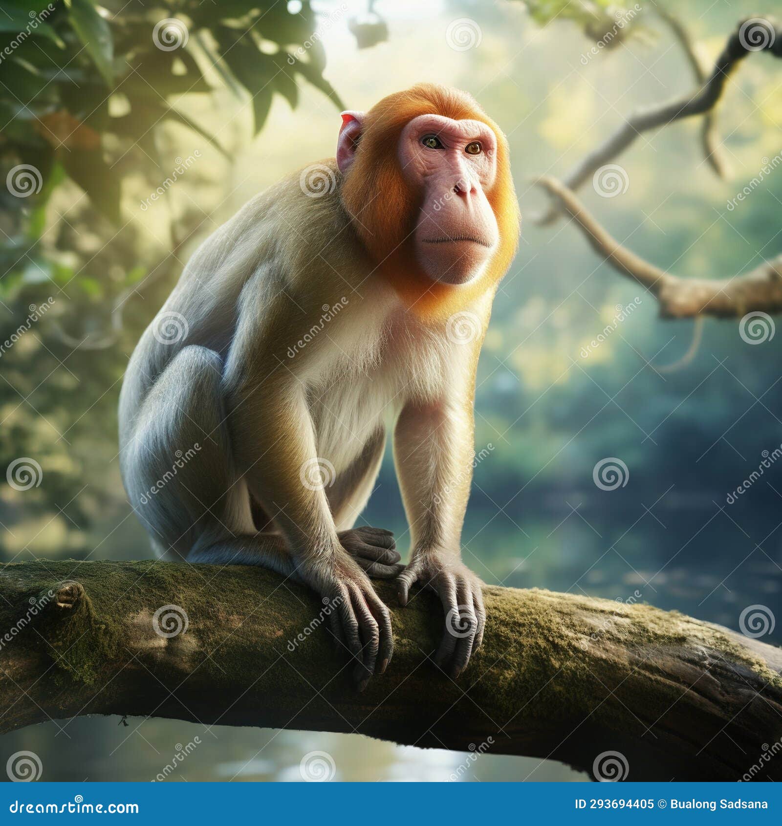Ai Generated Illustration Wildlife Concept of Proboscis Monkey Stock ...