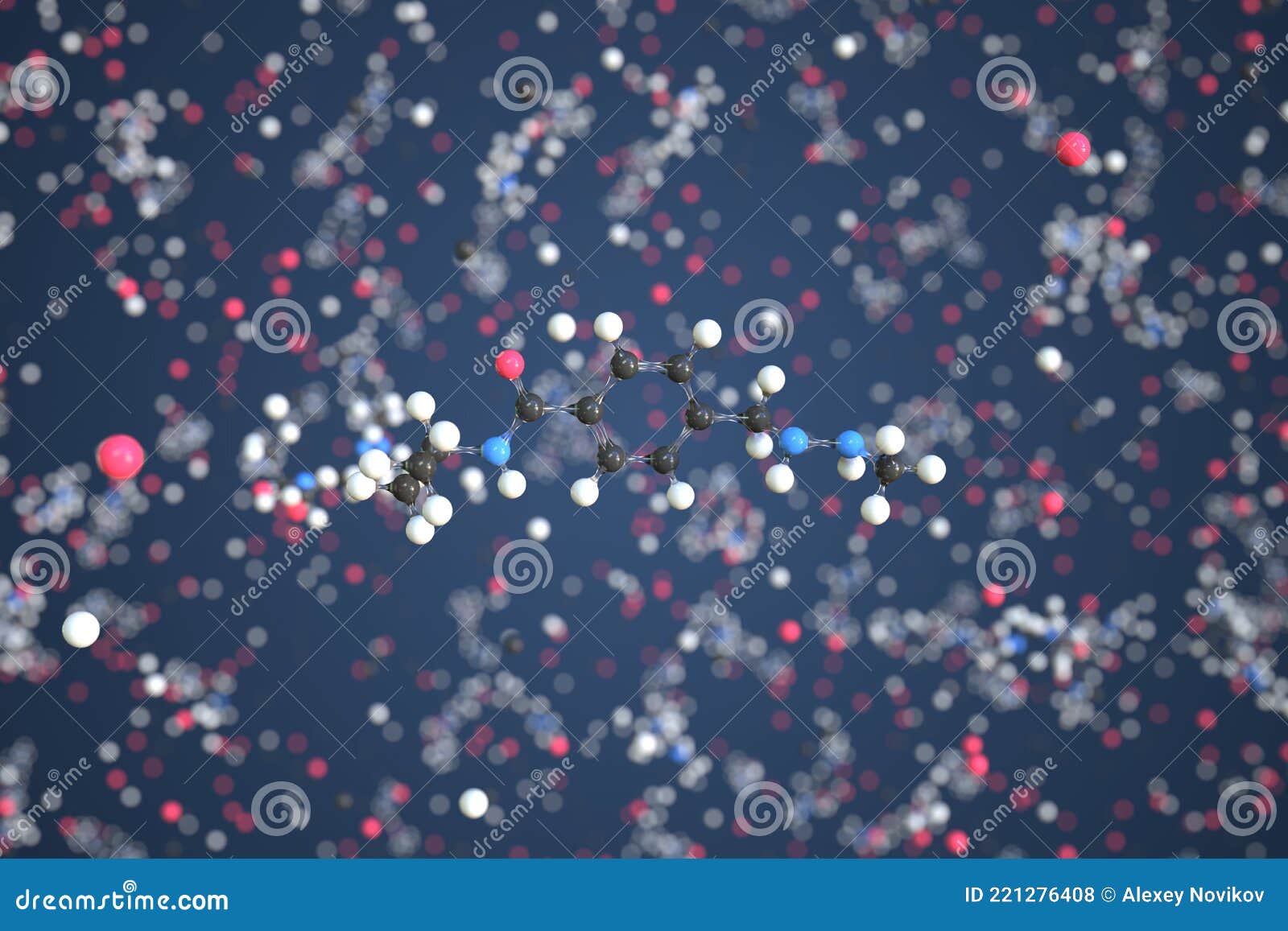 Procarbazine Molecular Structure, 3d Model Molecule, Matulane ...