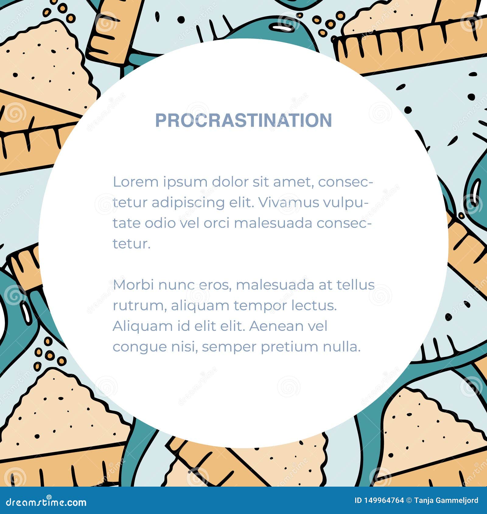 Time Management and Procrastination Stock Vector - Illustration of ...