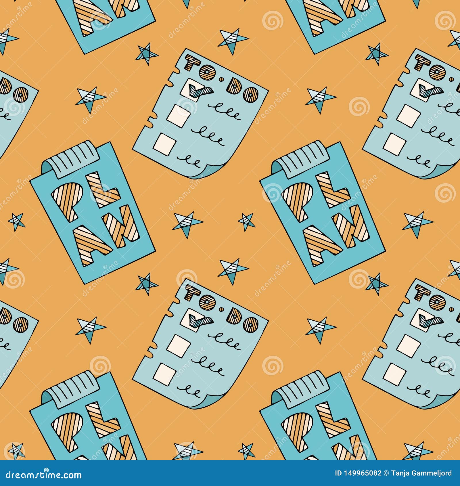 Time Management Seamless Patterns Stock Vector - Illustration of time ...