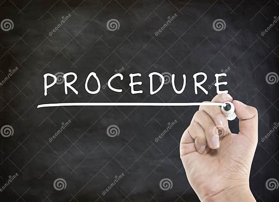 Procedimiento imagen de archivo. Imagen de lista, estrategia - 58218165