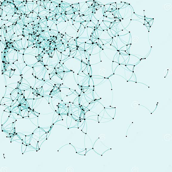 Procedural Art Network Mesh Background Illustration Stock Vector ...