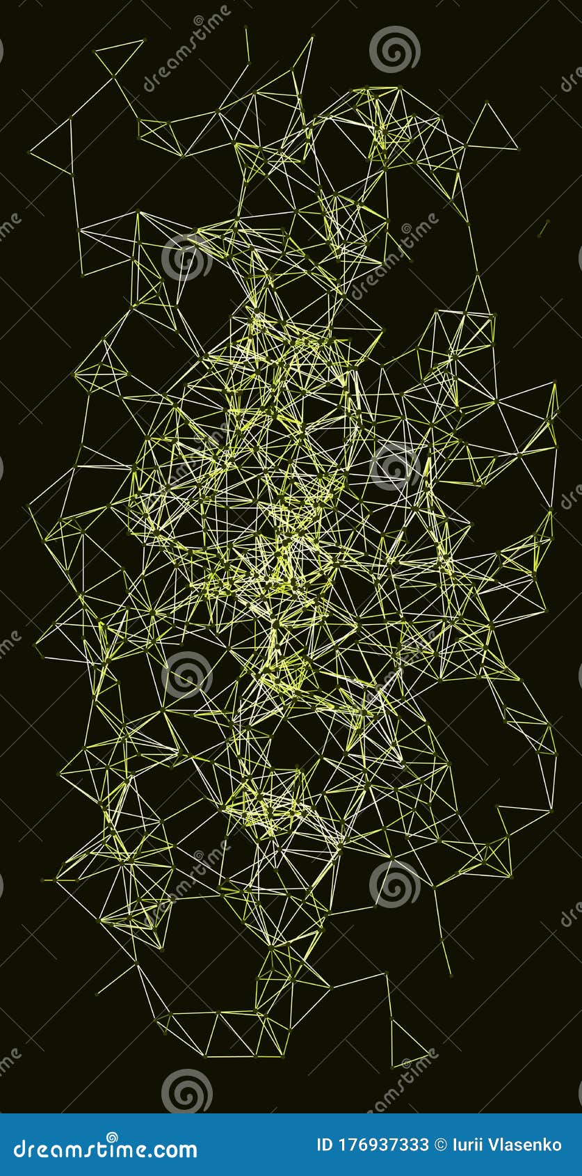 Procedural Art Network Mesh Background Illustration Cartoon Vector ...