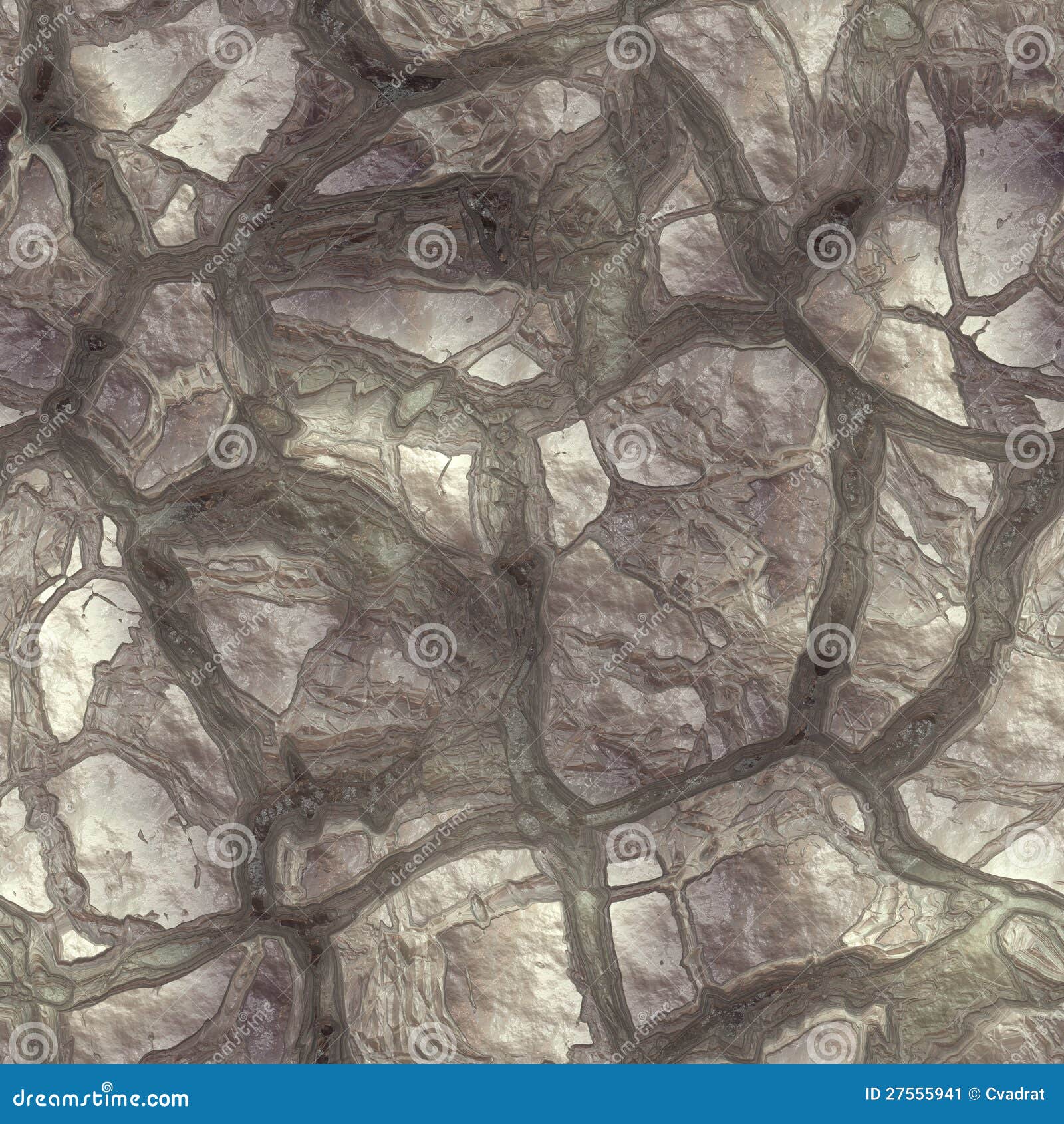 Procedural Seamless Texture Rocks And Stones Stock Illustration