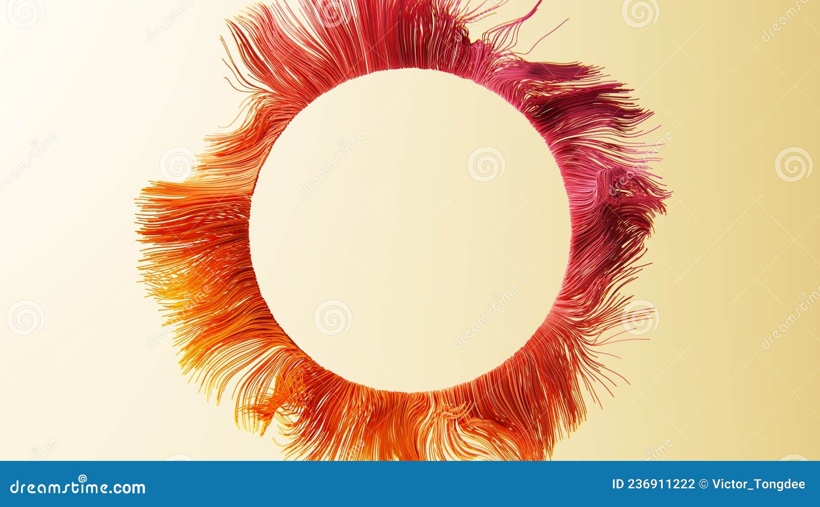 Procedurally Generated Threads Forming an Abstract Frame with a Space ...