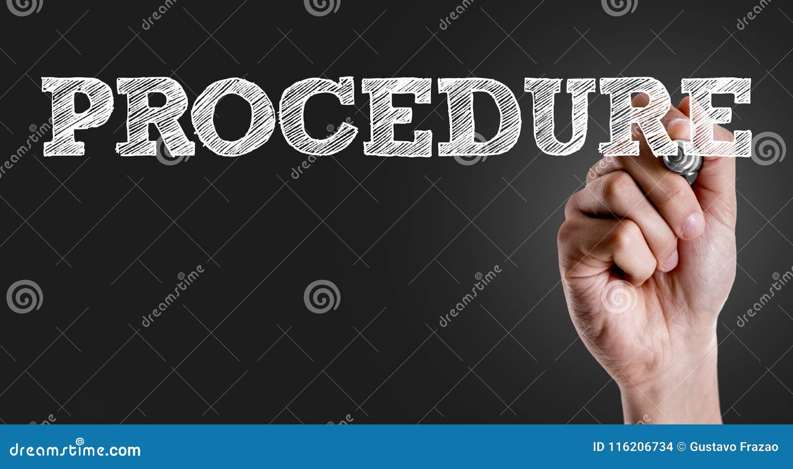 Procedure on a Conceptual Image Stock Photo - Image of guideline ...