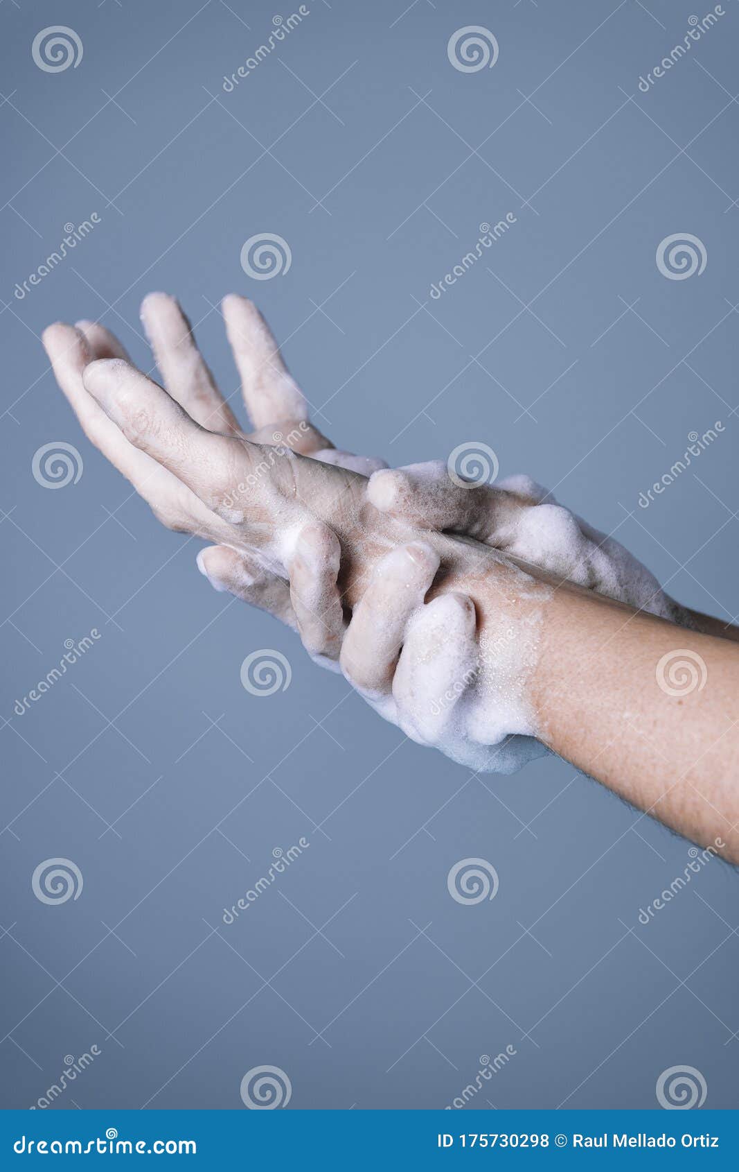 Procedure for Correct Hand Washing, Step Eight Stock Photo - Image of ...