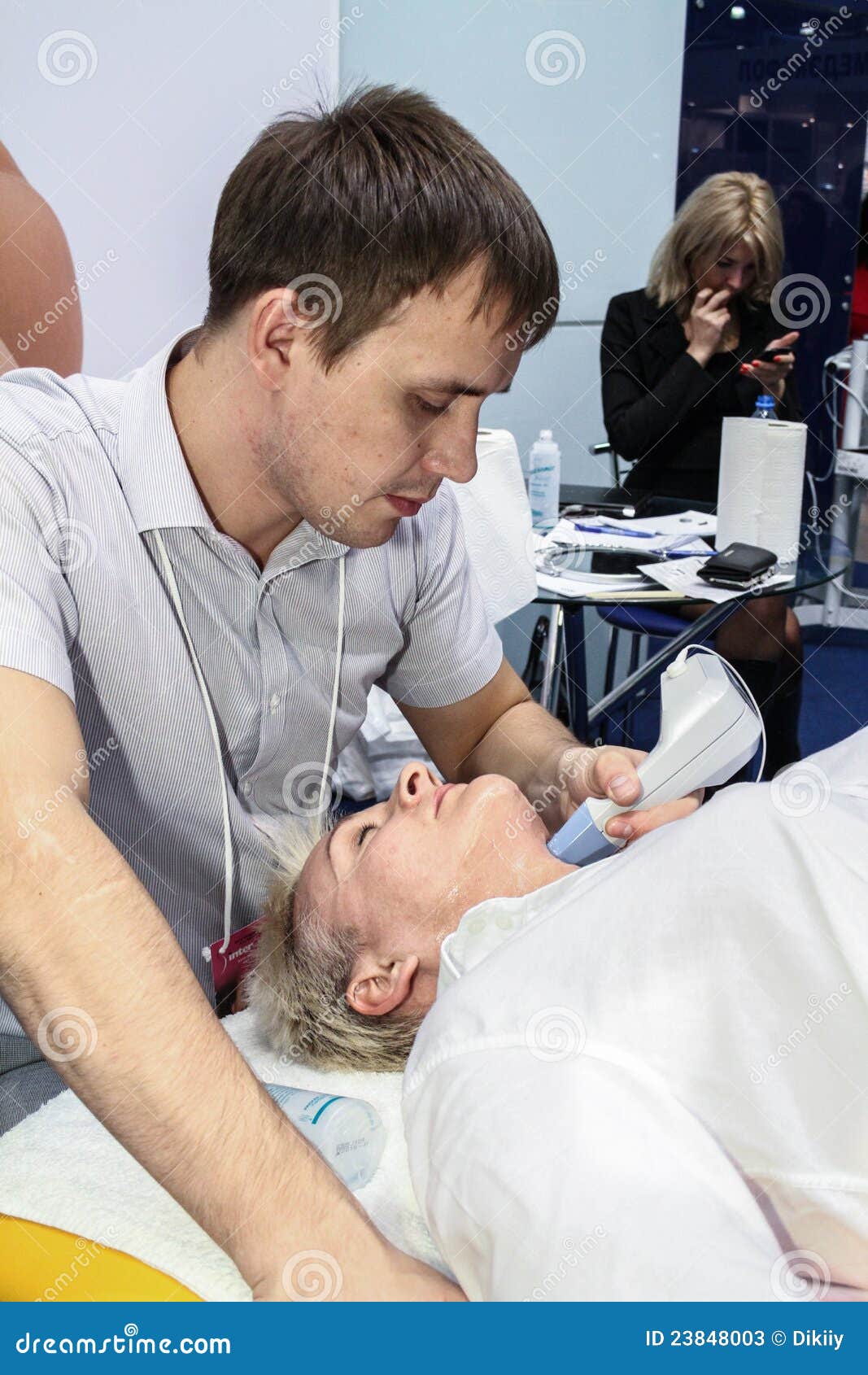 Procedure of HydraFacial editorial stock photo. Image of exhibition ...
