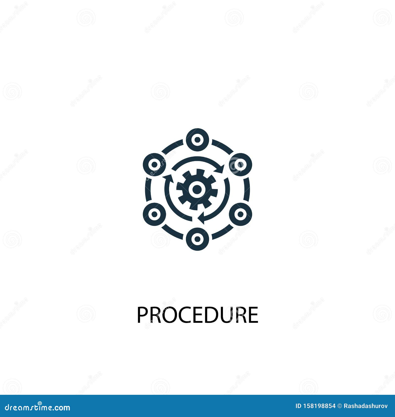 Procedure Icon. Simple Element Stock Vector - Illustration of ...