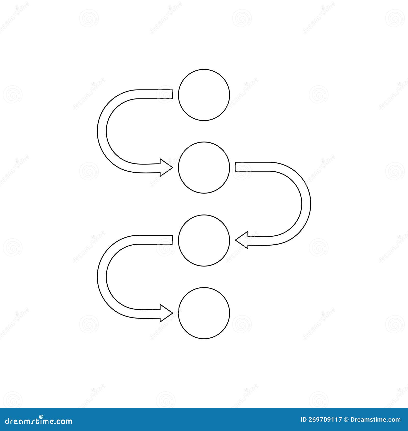 Procedure icon vector stock illustration. Illustration of arrow - 269709117