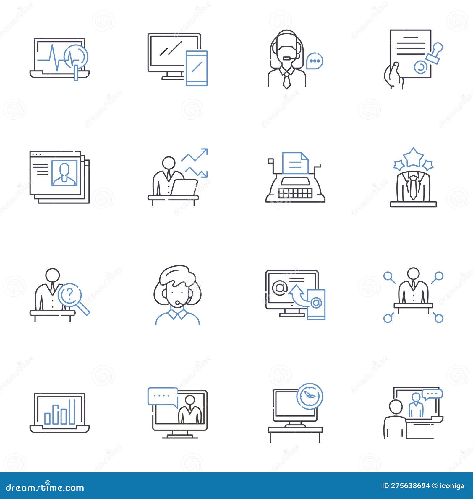 Procedure Line Icons Collection Operation Surgery Intervention Treatment Technique Method