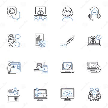 Procedure Method Line Icons Collection. Technique, System, Approach ...