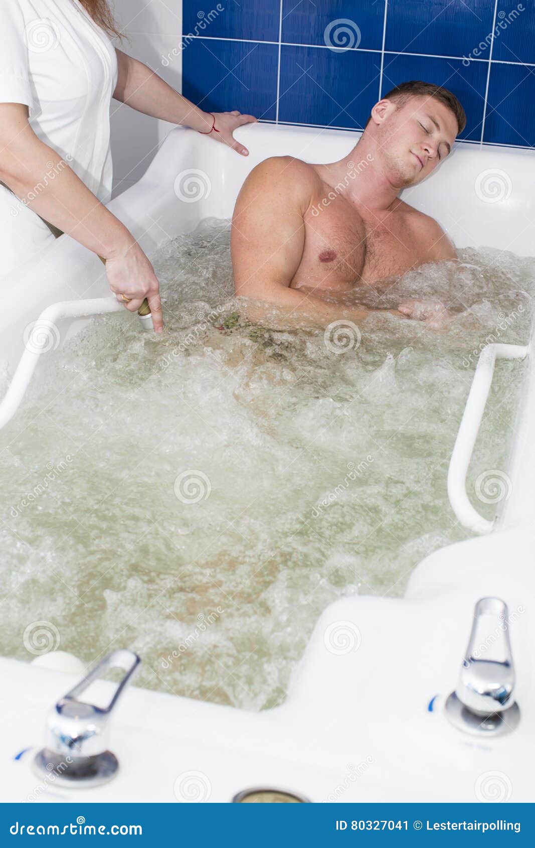 Procedure in the Whirlpool Hydrobath Stock Image - Image of medicine ...