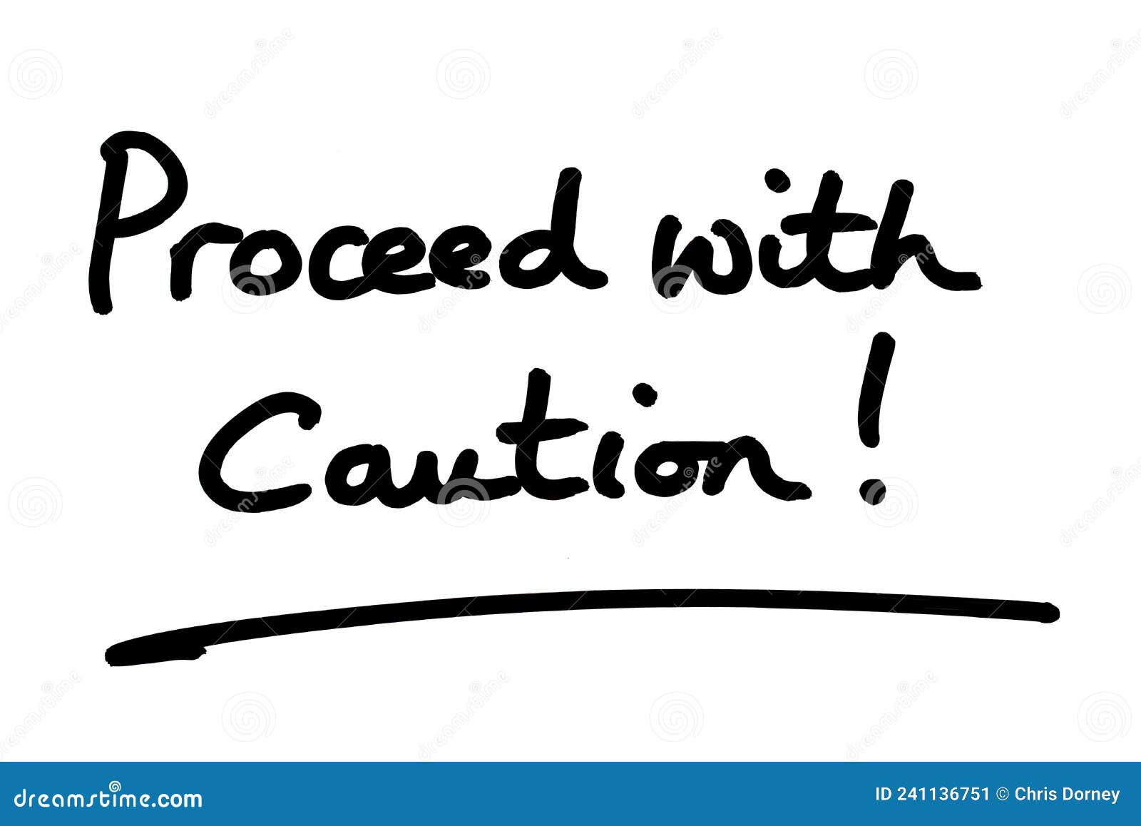Proceed with caution stock illustration. Illustration of emergency ...