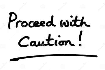 Proceed with caution stock illustration. Illustration of emergency ...