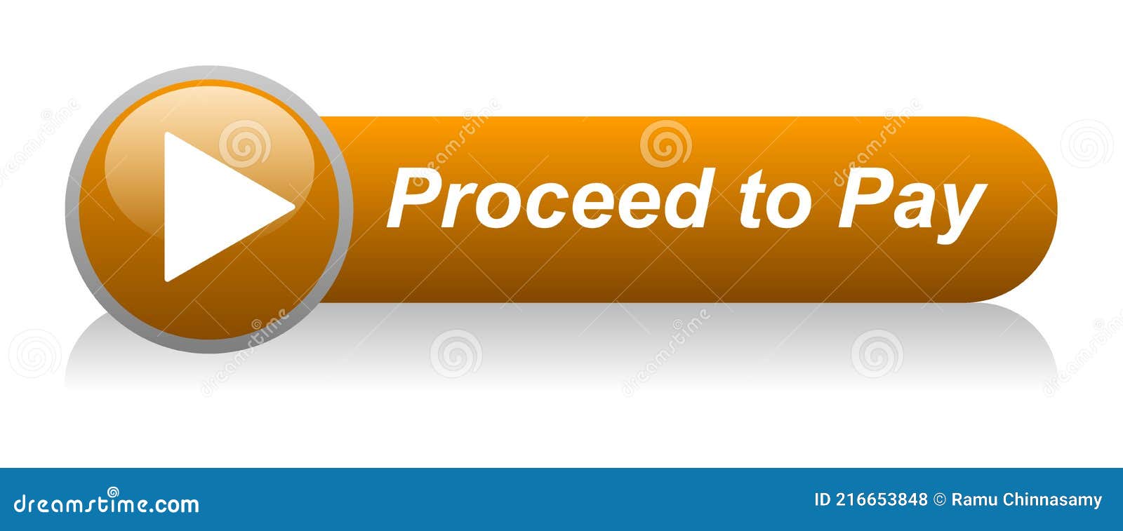 Proceed to pay button stock illustration. Illustration of click - 216653848